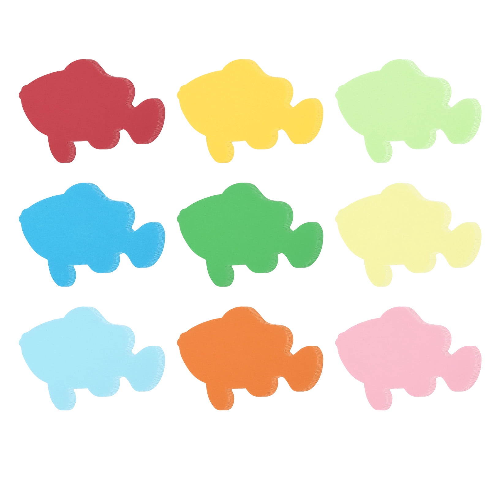 Uxcell Bulletin Cutouts Paper, 54 Pcs Fish Shaped Paper Cut Outs Decor ...
