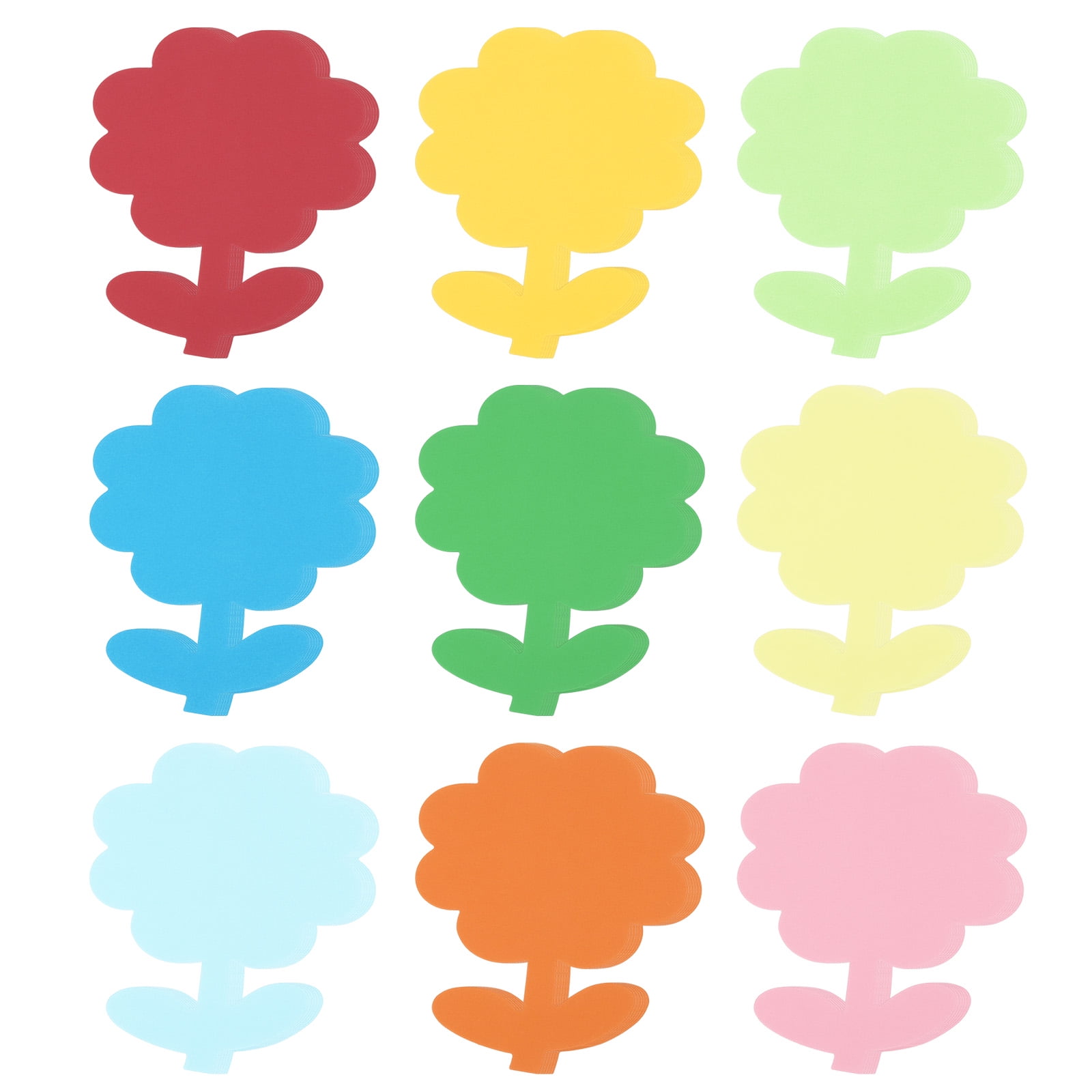 Uxcell Bulletin Cutouts Paper, 54 Pcs Flower Shaped Paper Cut Outs ...
