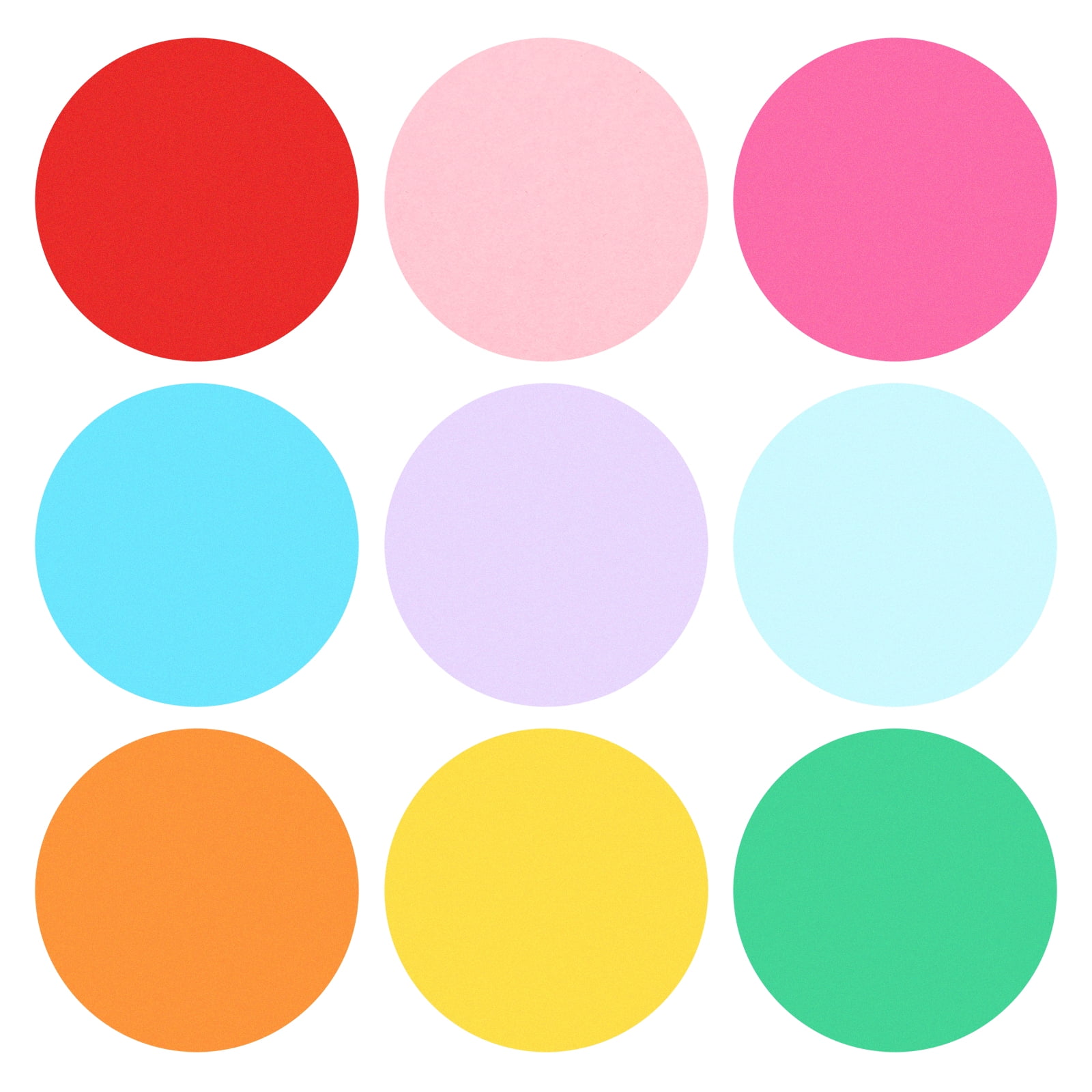 Uxcell Bulletin Cutouts Paper, 54Pcs Circle Paper Cut Out with Adhesive ...