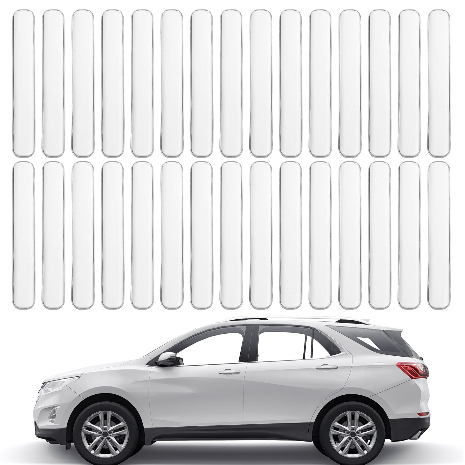 Uxcell Bumper Guard Strip, 30 Pcs 0.1Inch Anti-Collision Patch Anti ...