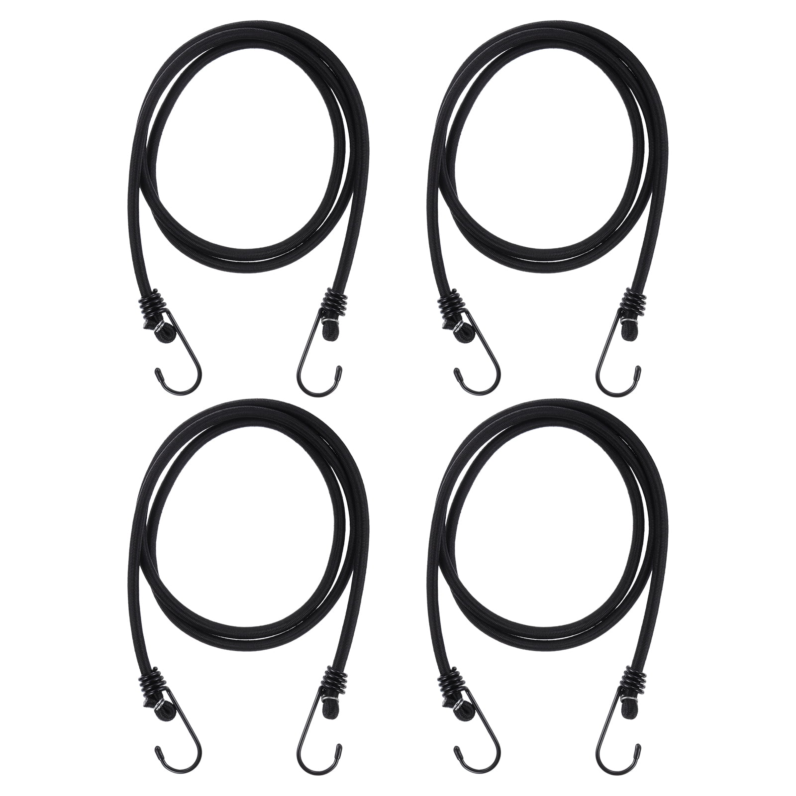 Uxcell Bungee Cord with Hooks, 59 inch Reflective Elastic Rope Outdoor ...