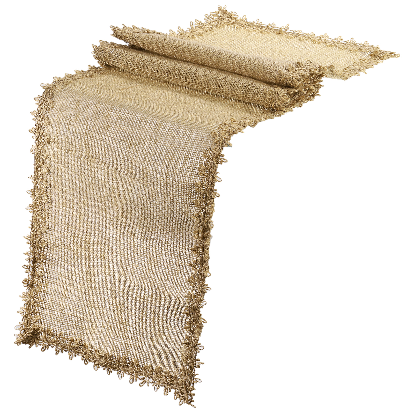 Uxcell Burlap Table Runner, 12" x 47" Linen Natural Dining Placemat ...