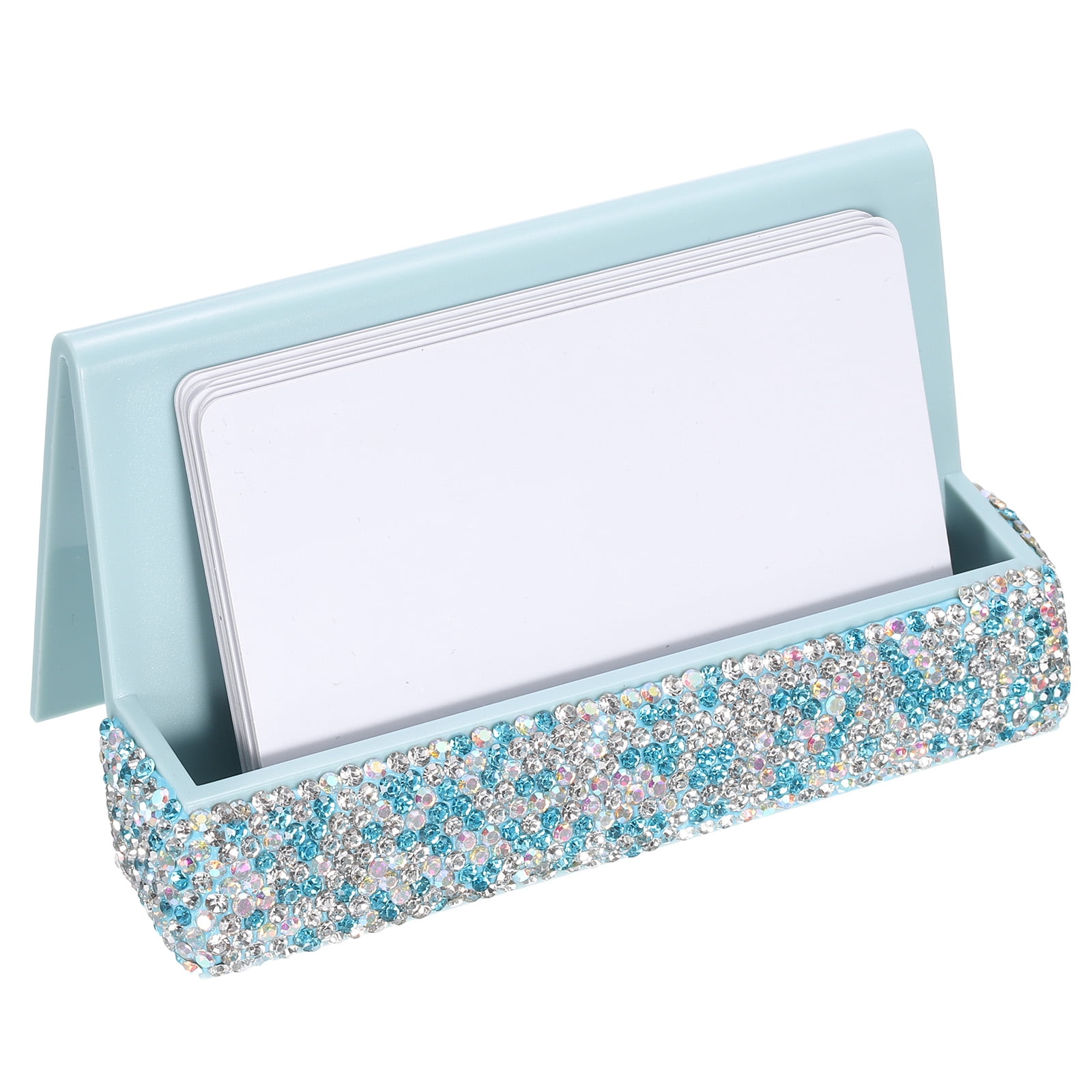 Uxcell Business Card Holder for Desk, Plastic Single Side Business Name ...