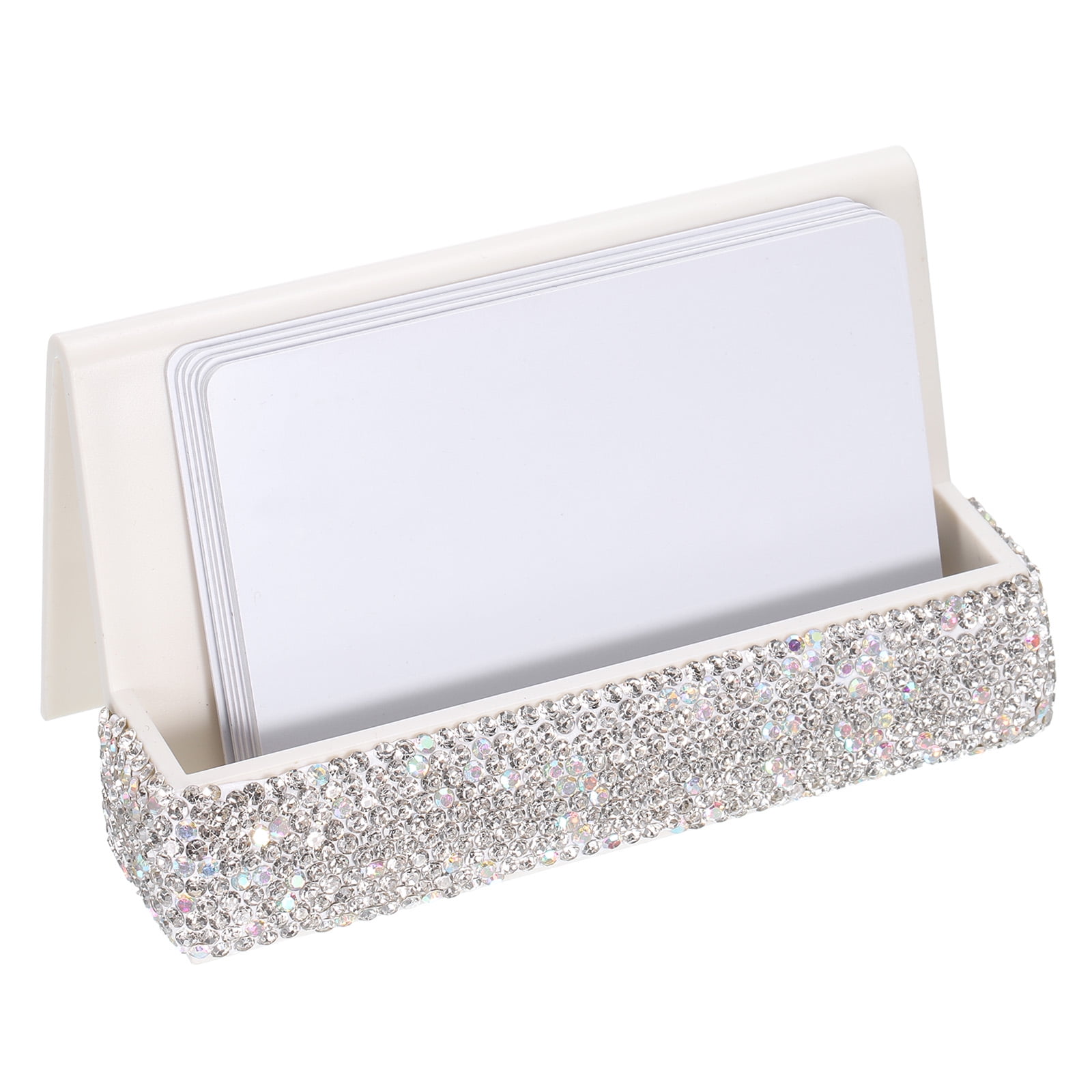 Uxcell Business Card Holder for Desk, Plastic Single Side Business Name ...