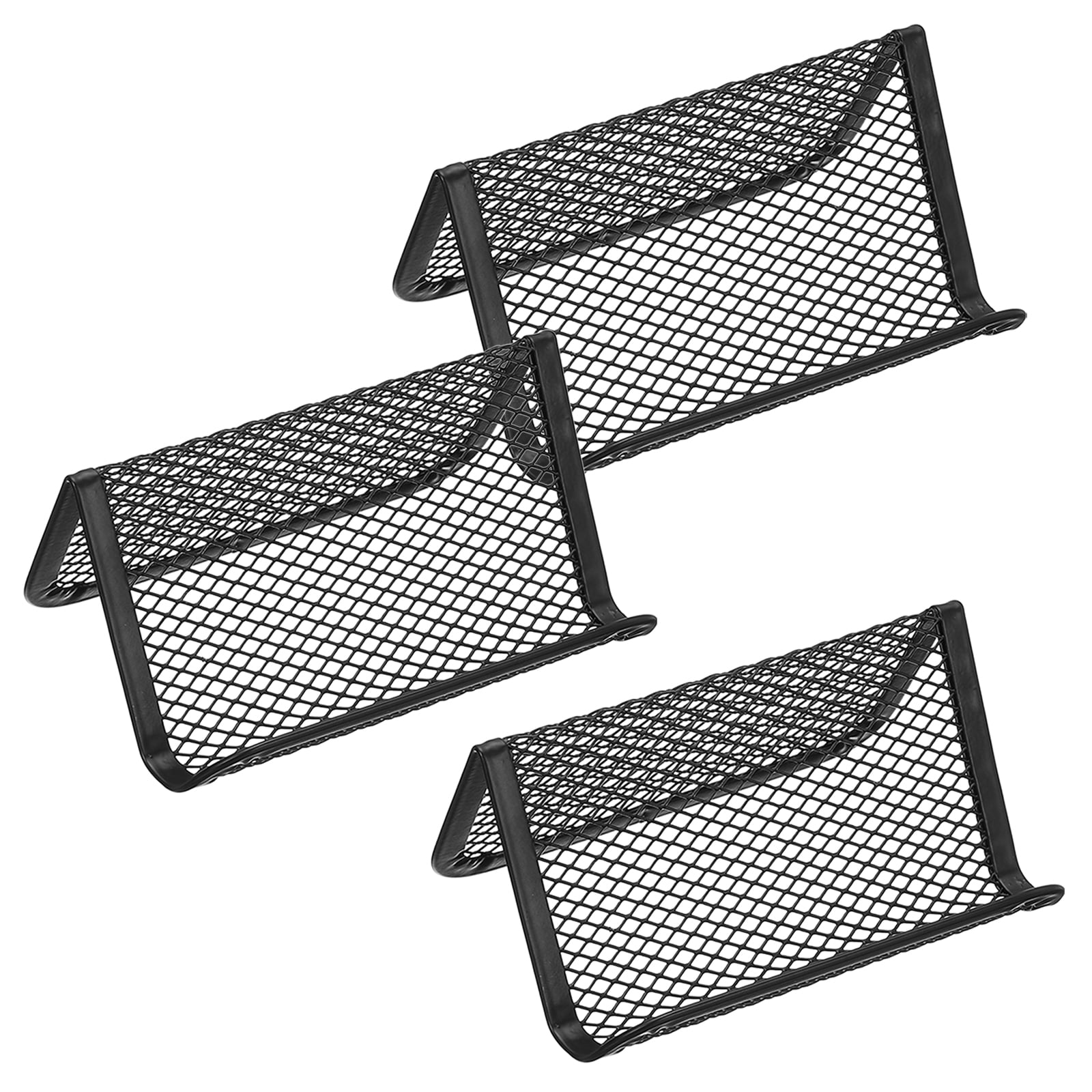 Uxcell Business Card Holder for Desk, 3 Pack Metal Business Card ...