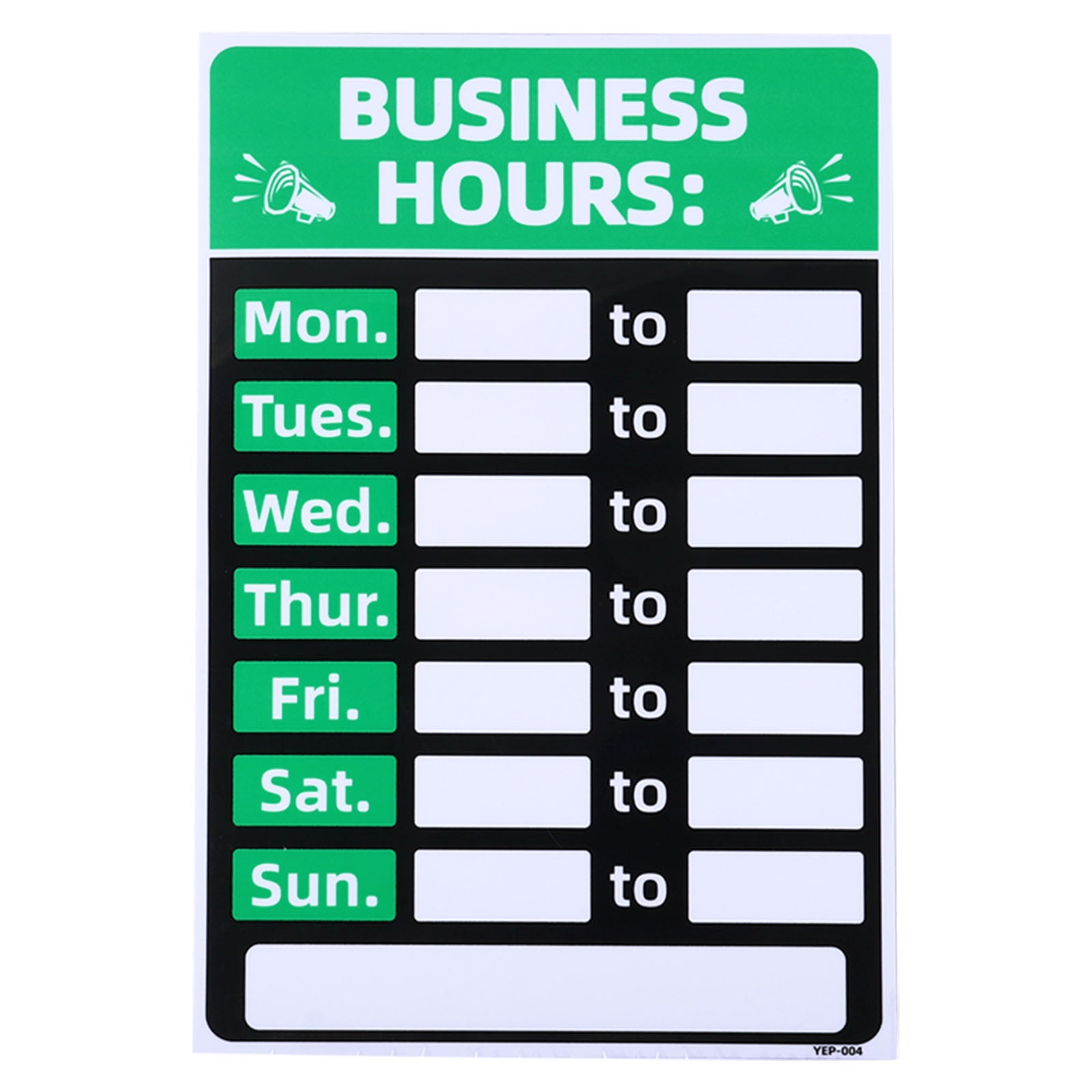 Uxcell Business Hour Sign Adhesive with Number Sticker and Open/Close ...