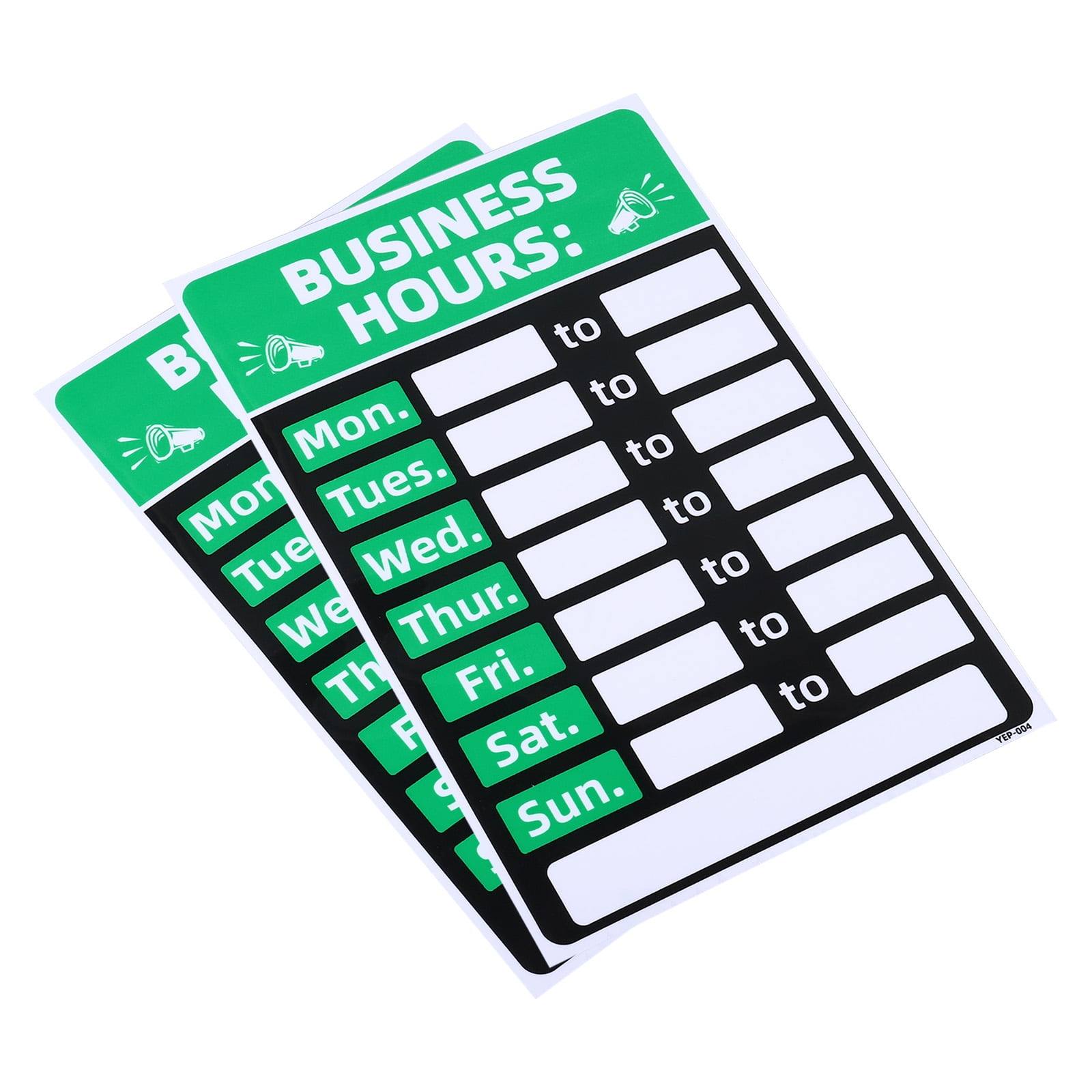 Uxcell Business Hour Sign PVC Self Adhesive Operation Hour Sticker ...