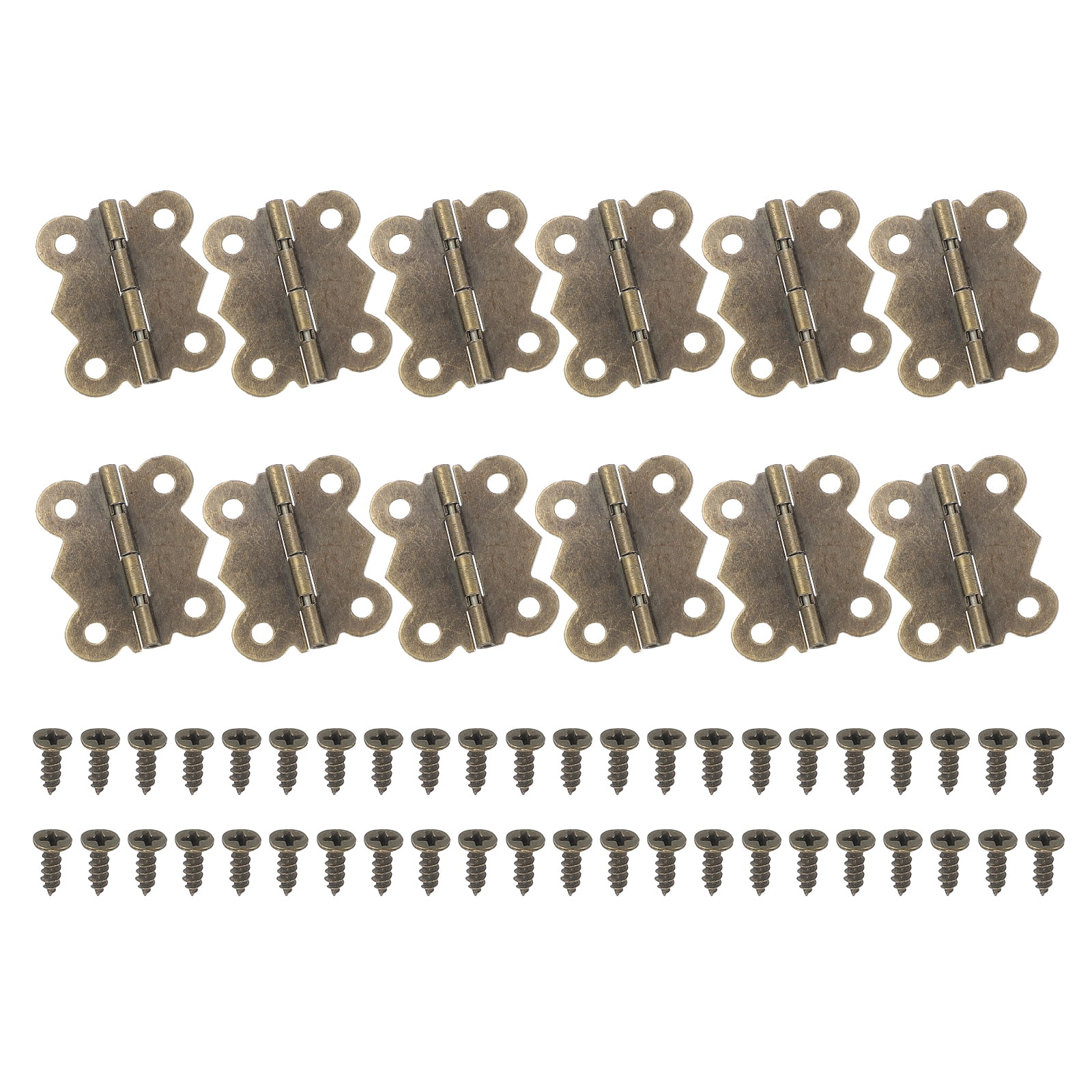 Uxcell Butterfly Hinges Small Hinges 1.6'' x 1.3'' 90-Degree with ...
