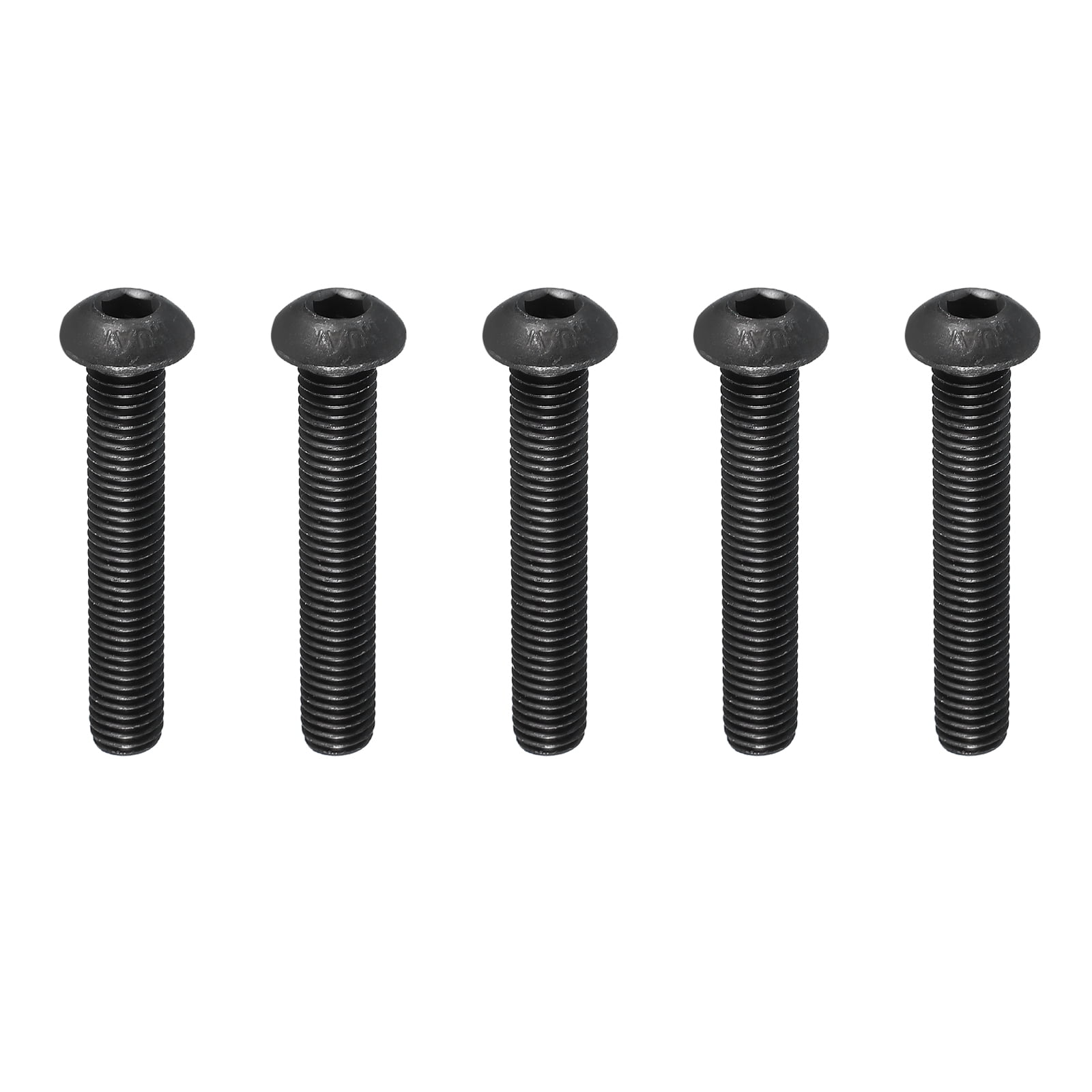 Uxcell Button Head Socket Cap Bolts Screws, Grade Alloy Steel Hex ...