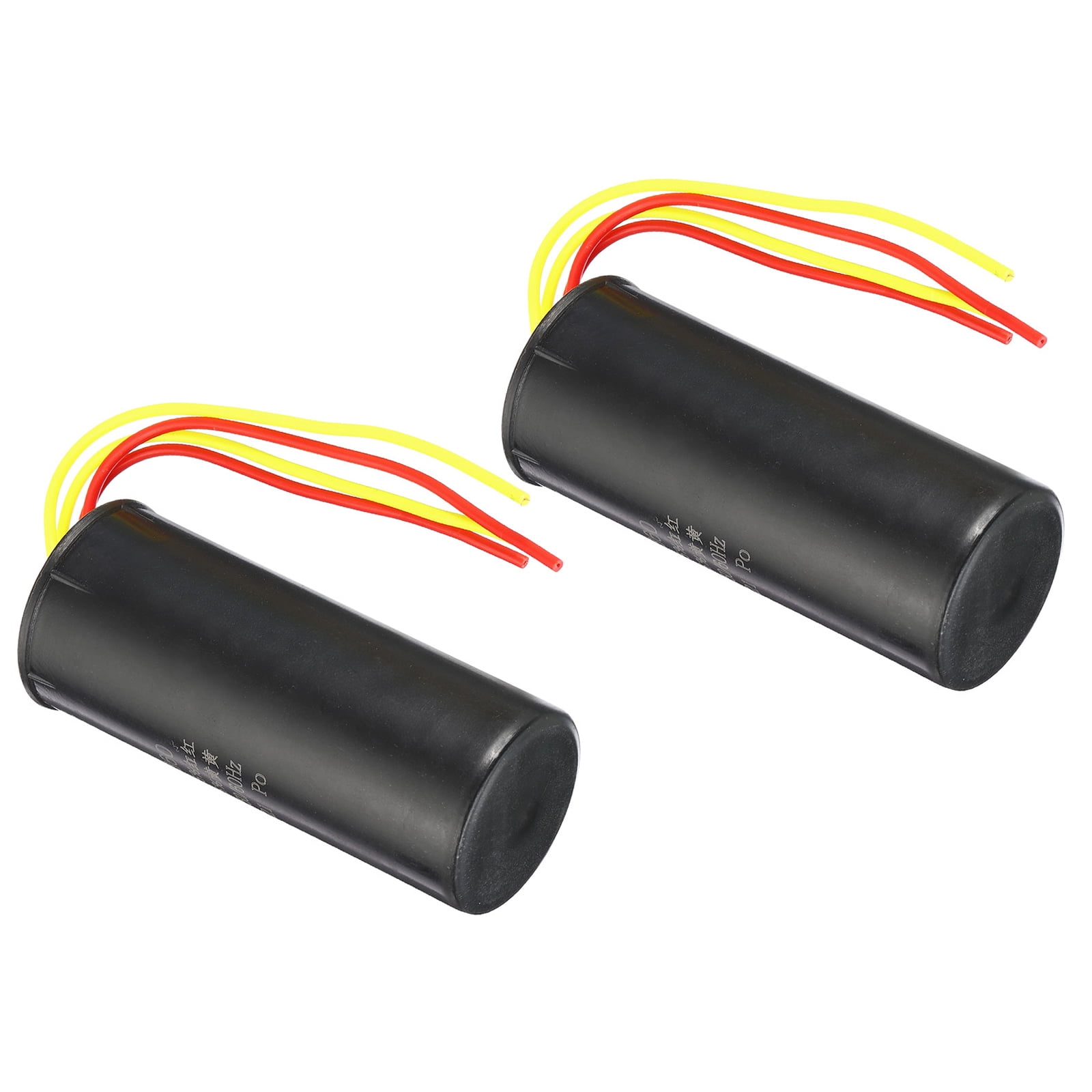 Uxcell CBB60 12+5uF Run Capacitor,2pcs AC450V 4 Wires 50/60Hz Dual ...