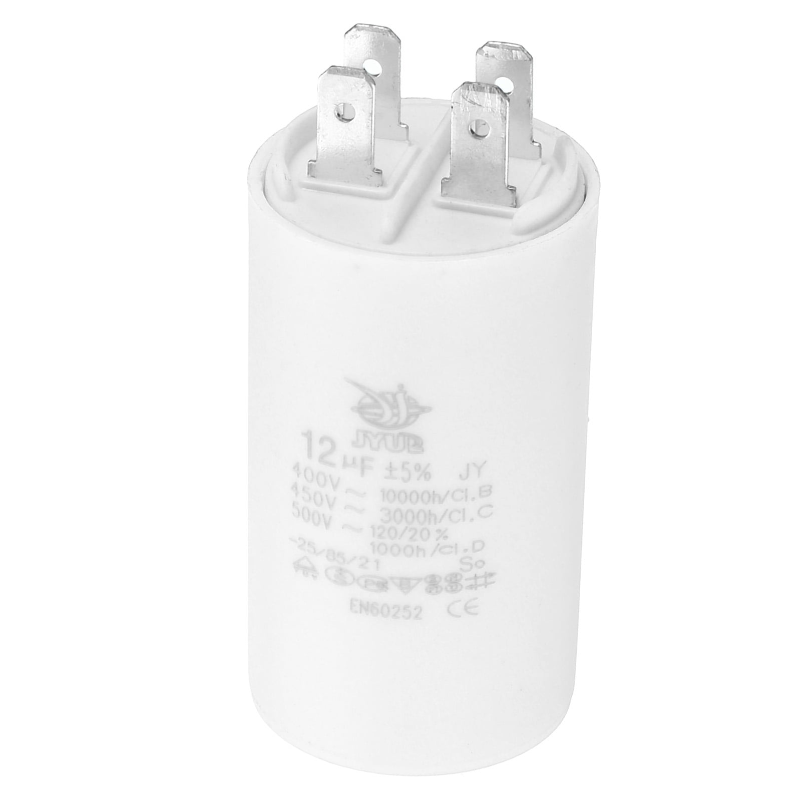 Uxcell CBB60 12uf Run Capacitor,AC450V 4Pin Double Insert for Motor ...