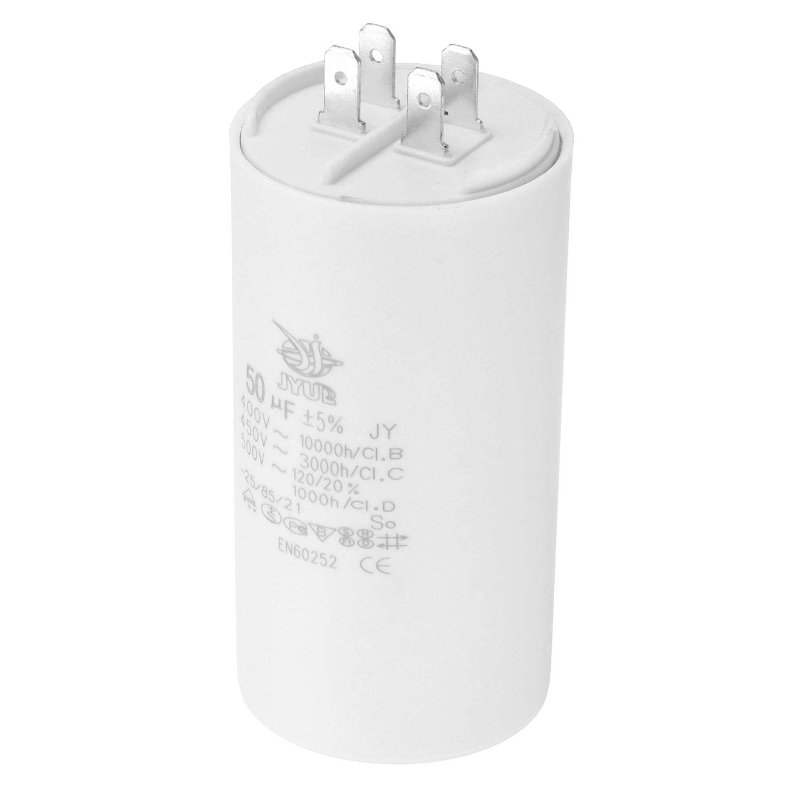 Uxcell CBB60 50uf Run Capacitor,AC450V 4Pin Double Insert for Motor ...