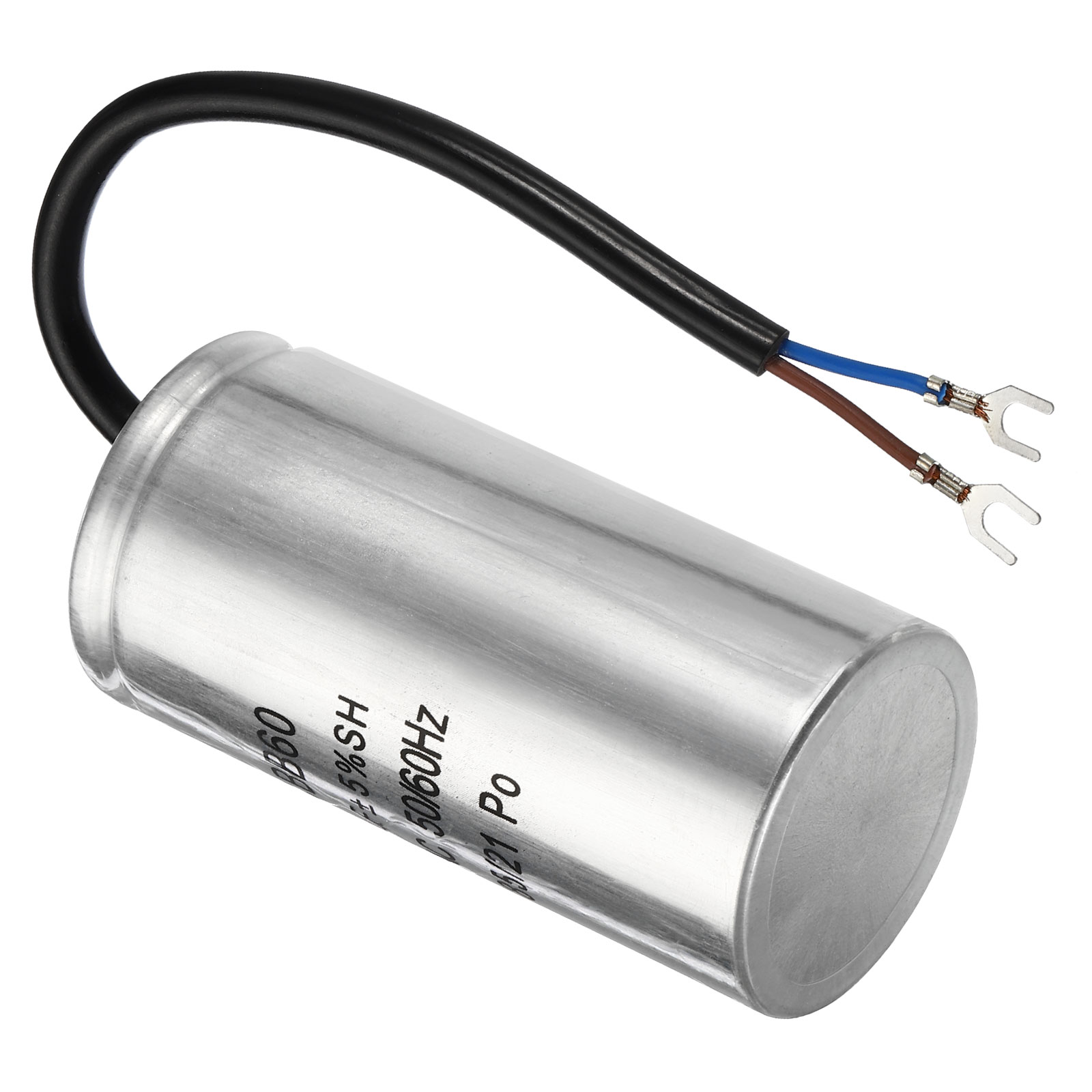 Uxcell CBB60 50uF Running Capacitor, AC 450V 2 Wires 50/60Hz Cylinder ...