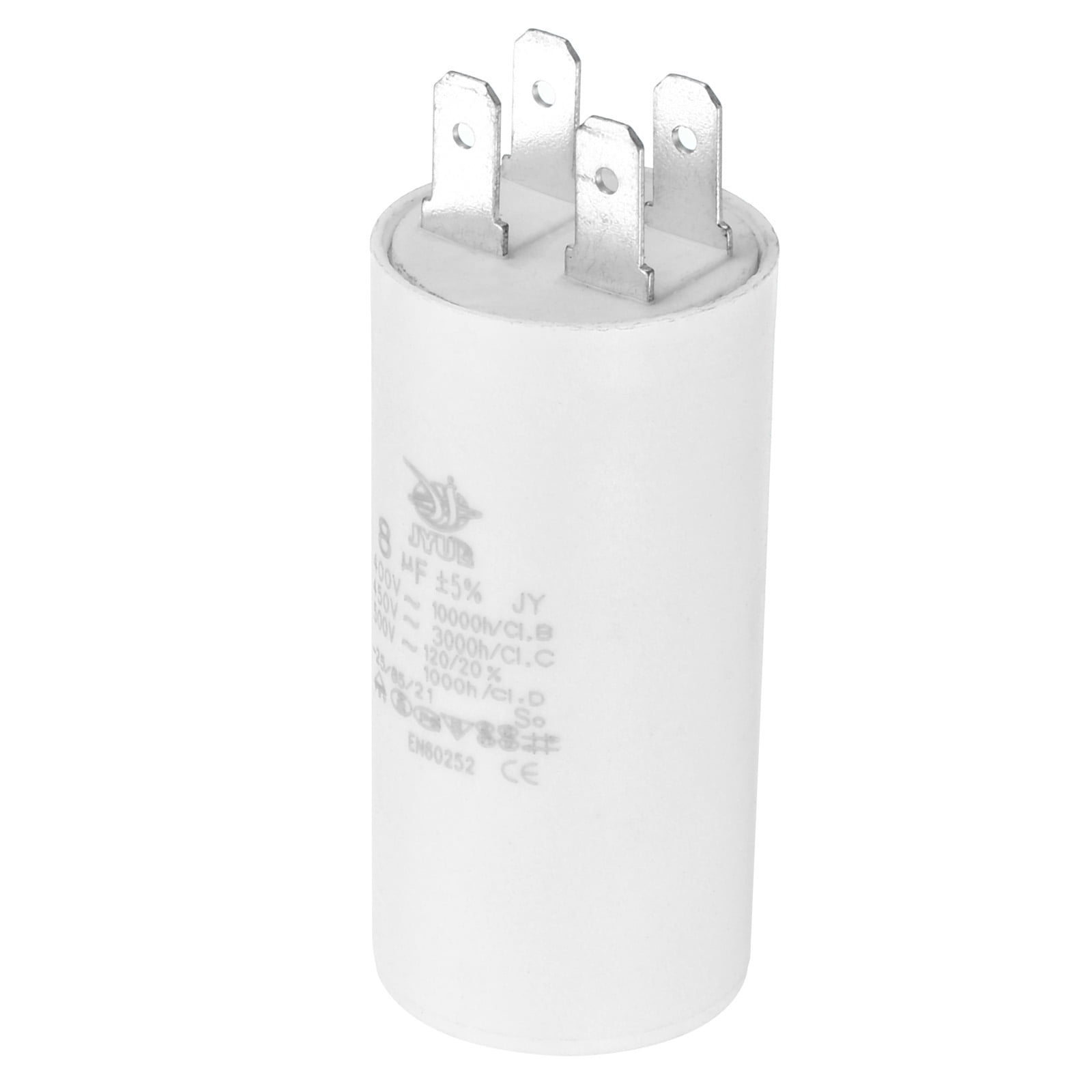 Uxcell CBB60 8uf Run Capacitor,AC450V 4Pin Double Insert for Motor Star ...