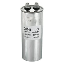 CBB65 60uf Run Capacitor, 60mfd 1pack AC 450V Aluminum Case Motor Start Capacitor - Walmart.com