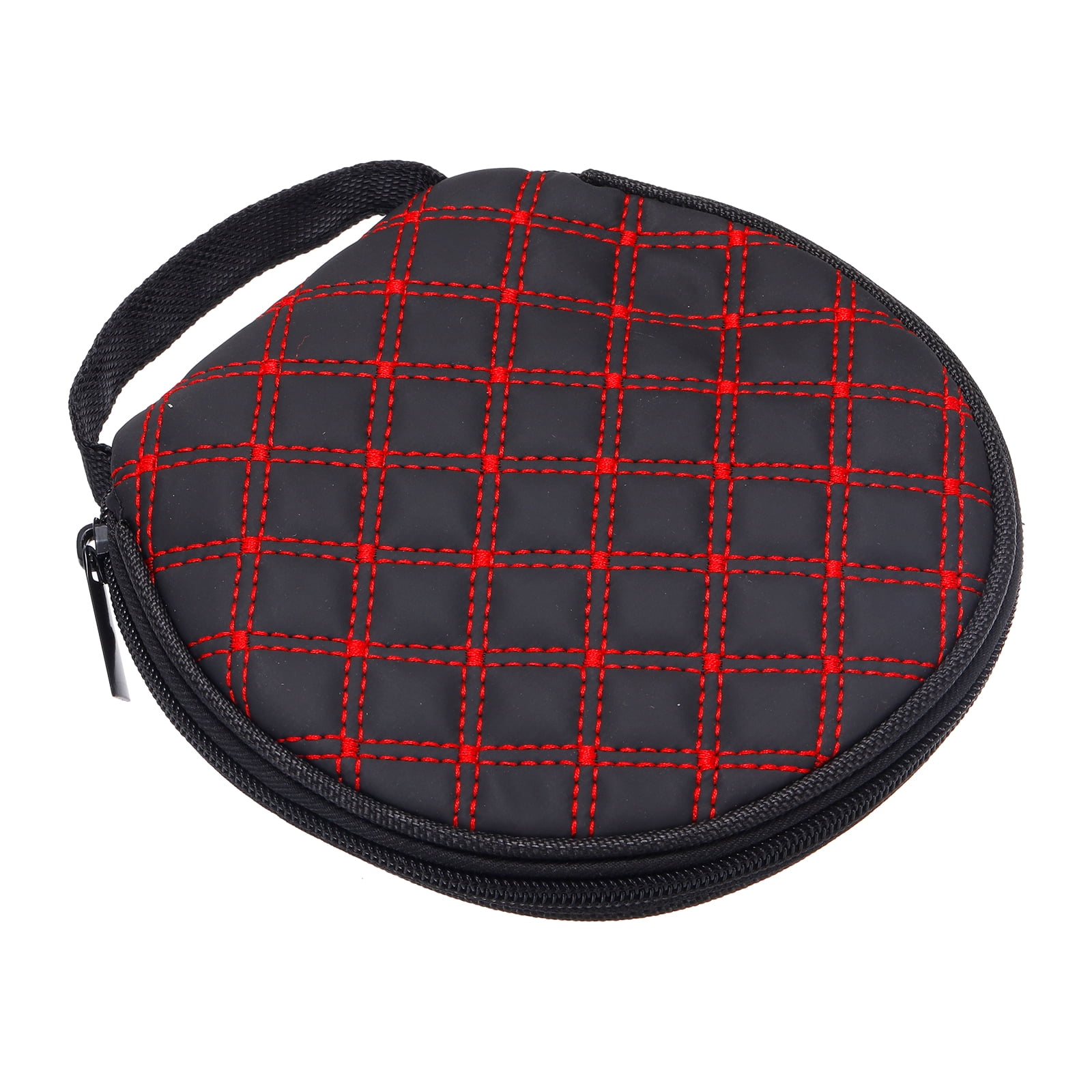 Uxcell CD Case Holders, PU Leather 20 Capacity Portable Grid Tote Disk ...