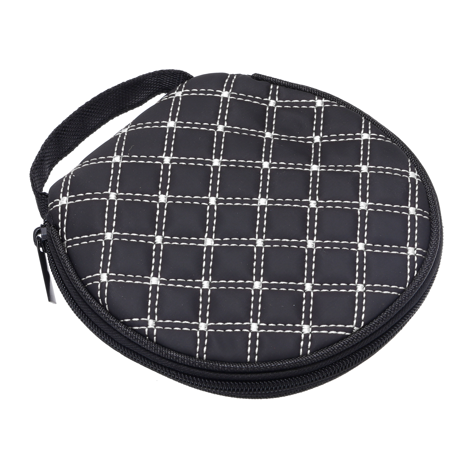 Uxcell CD Case Holders, PU Leather 20 Capacity Portable Grid Tote Disk ...