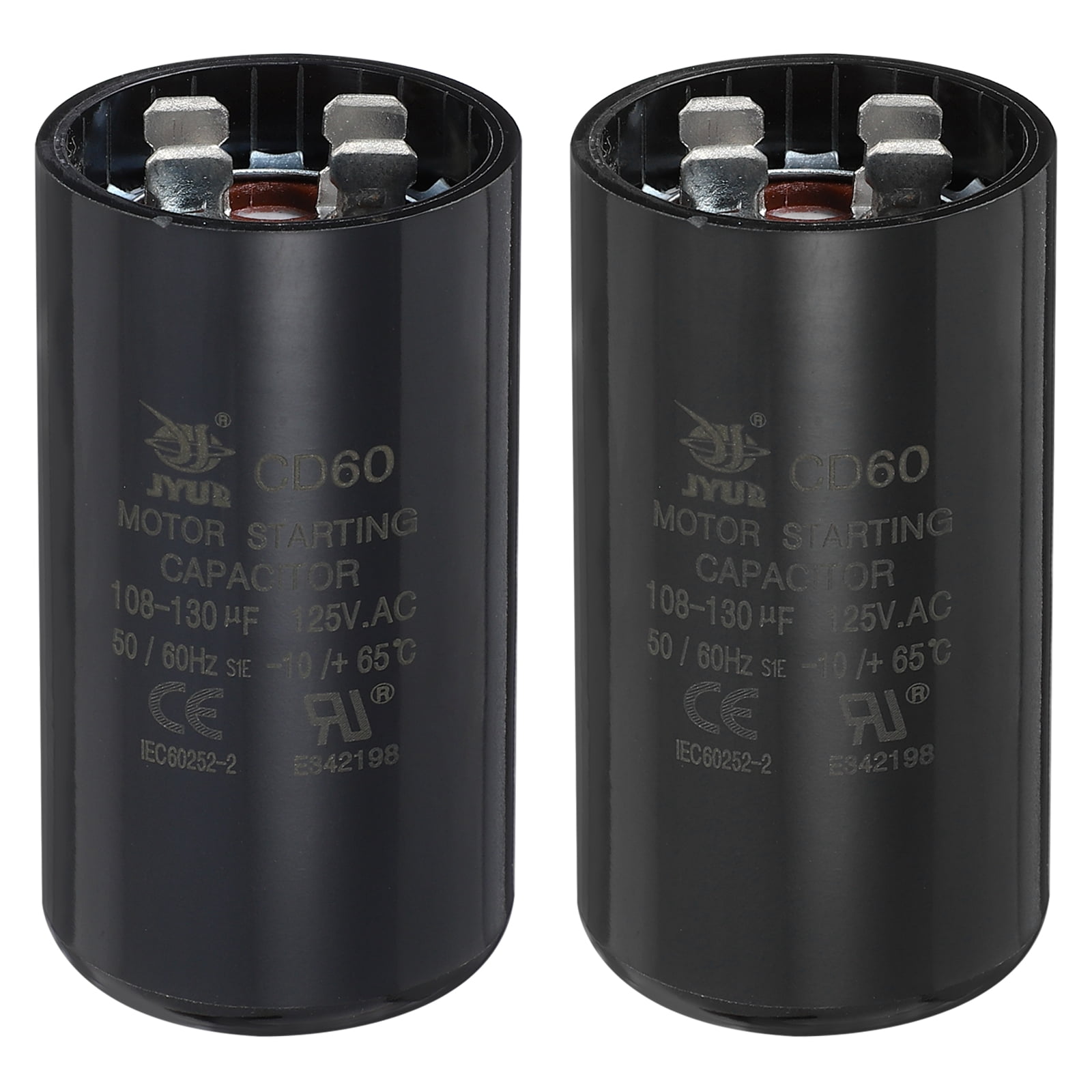 Uxcell CD60 Capacitor 108-130 UF/Mfd, 125 VAC CD60 Run Motor Start ...