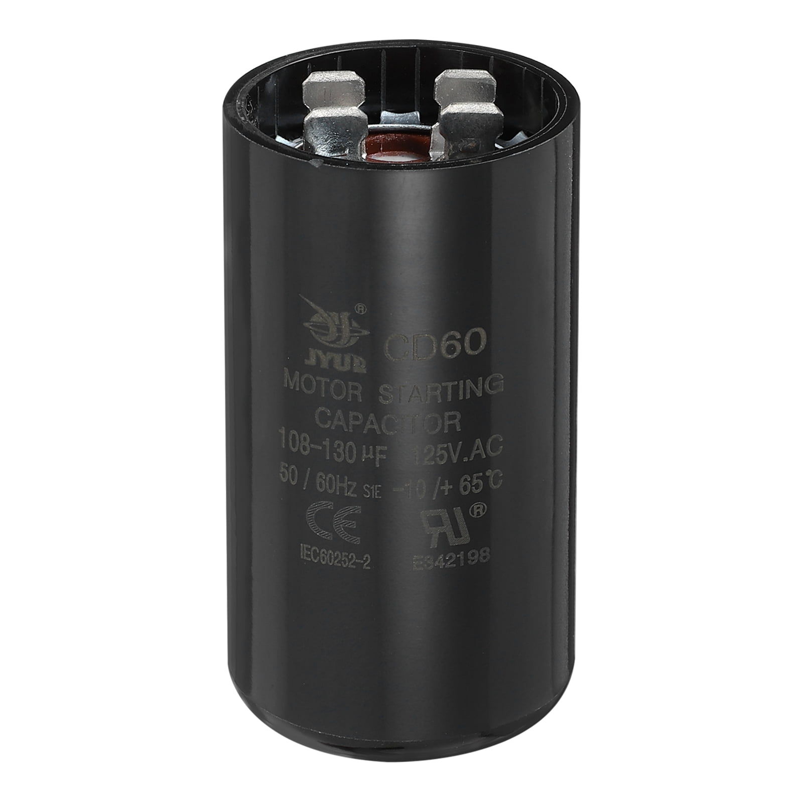 Uxcell CD60 Capacitor 108-130 UF/Mfd, 125 VAC CD60 Run Motor Start ...