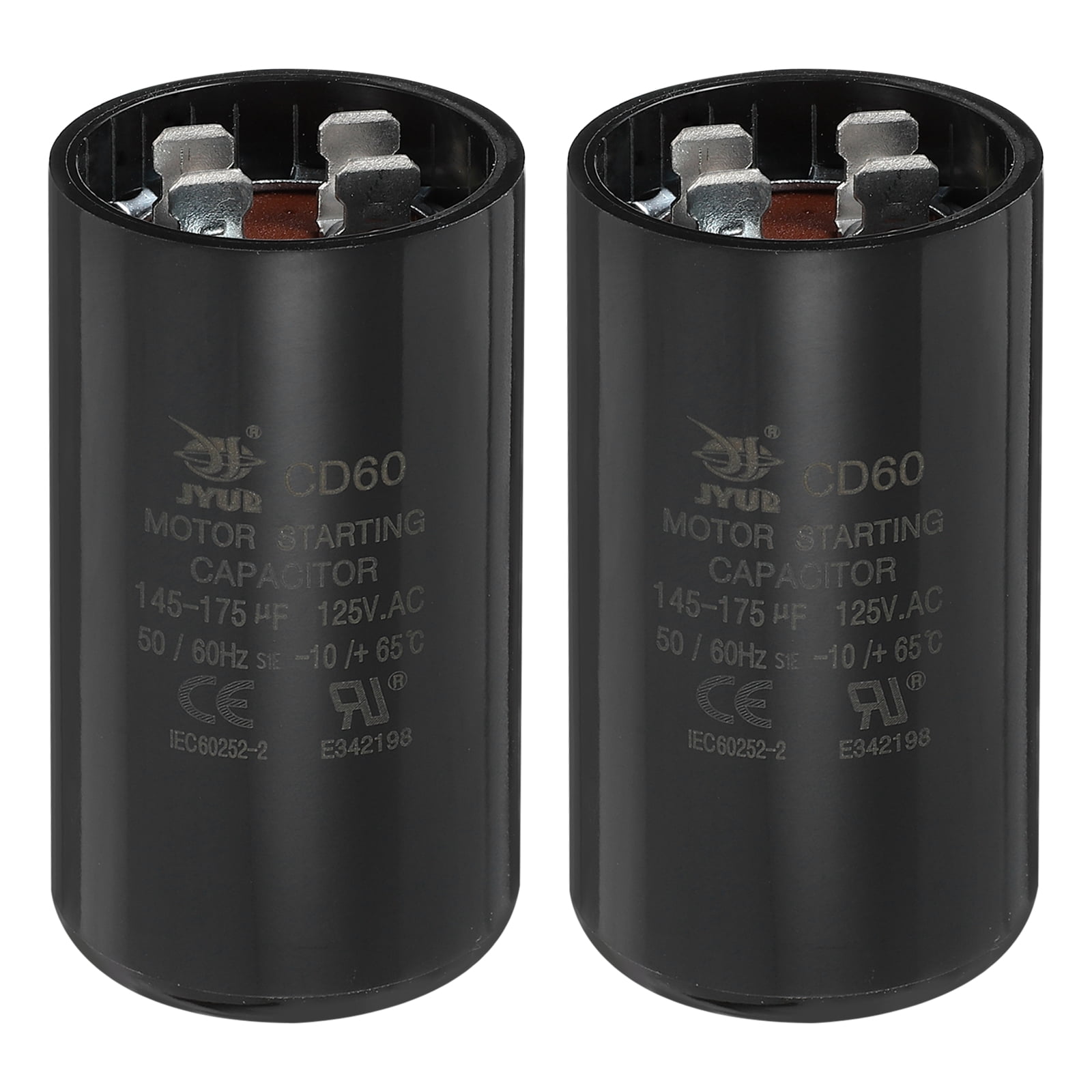 Uxcell CD60 Capacitor 145-175 UF/Mfd, 125 VAC CD60 Run Motor Start ...