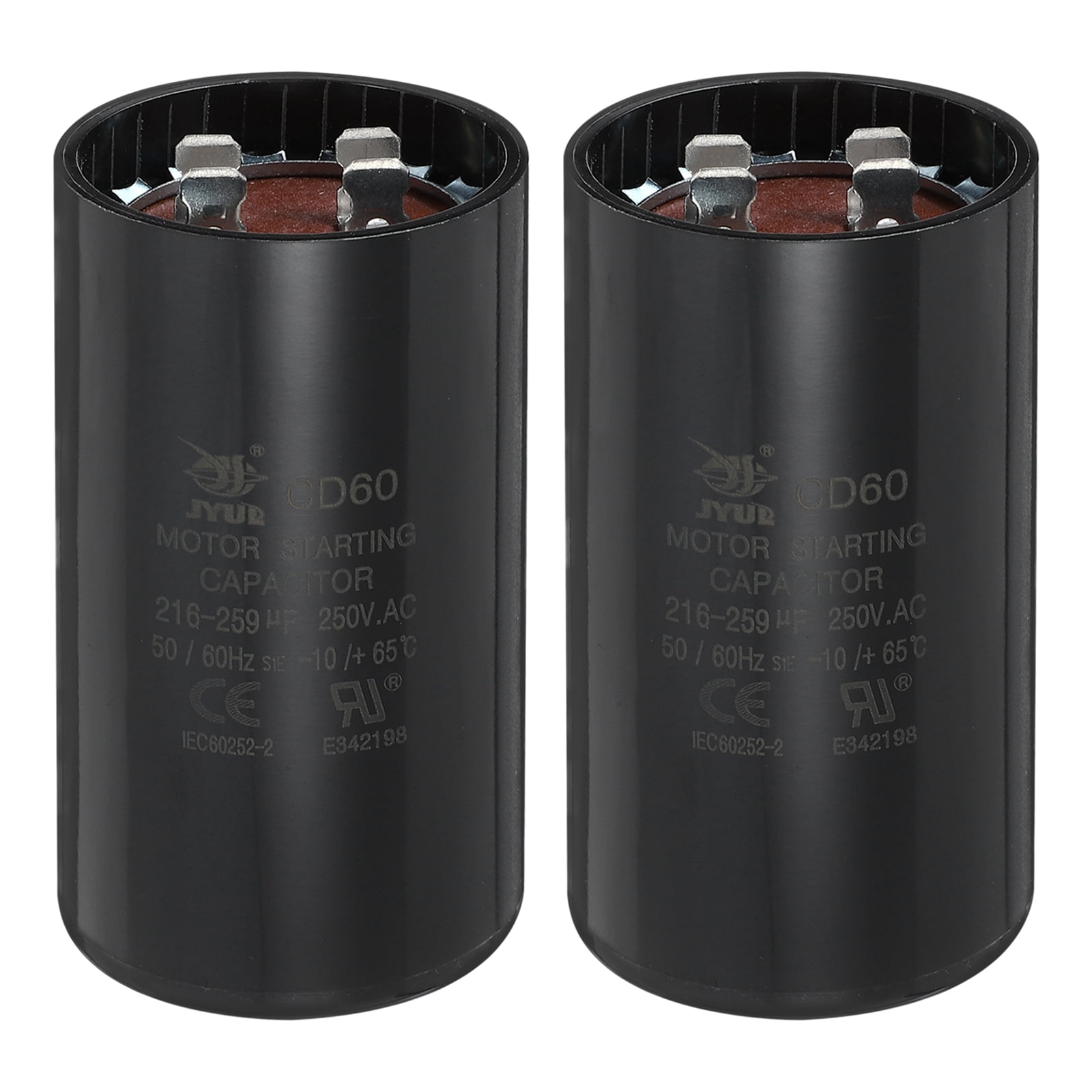Uxcell CD60 Capacitor 216-259 UF/Mfd, 250 VAC CD60 Run Motor Start ...