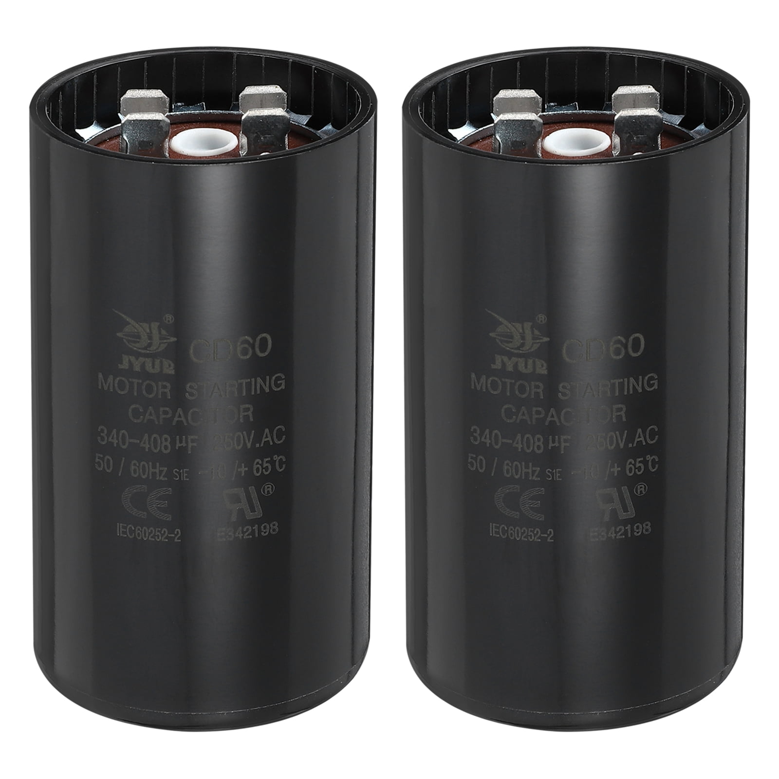 Uxcell CD60 Capacitor 340-408 UF/Mfd, 250 VAC CD60 Run Motor Start ...