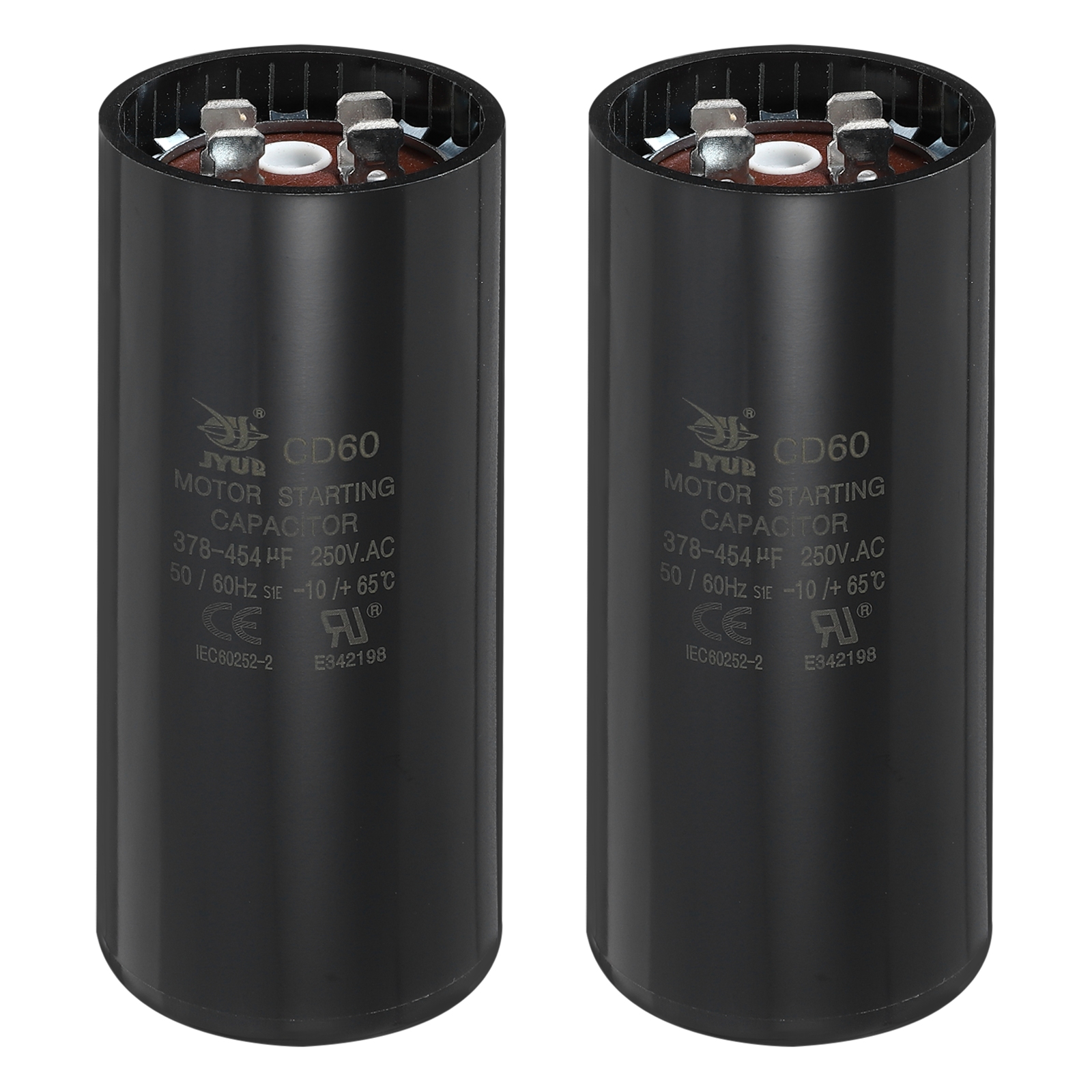 Uxcell CD60 Capacitor 378-454 UF/Mfd, 250 VAC CD60 Run Motor Start ...