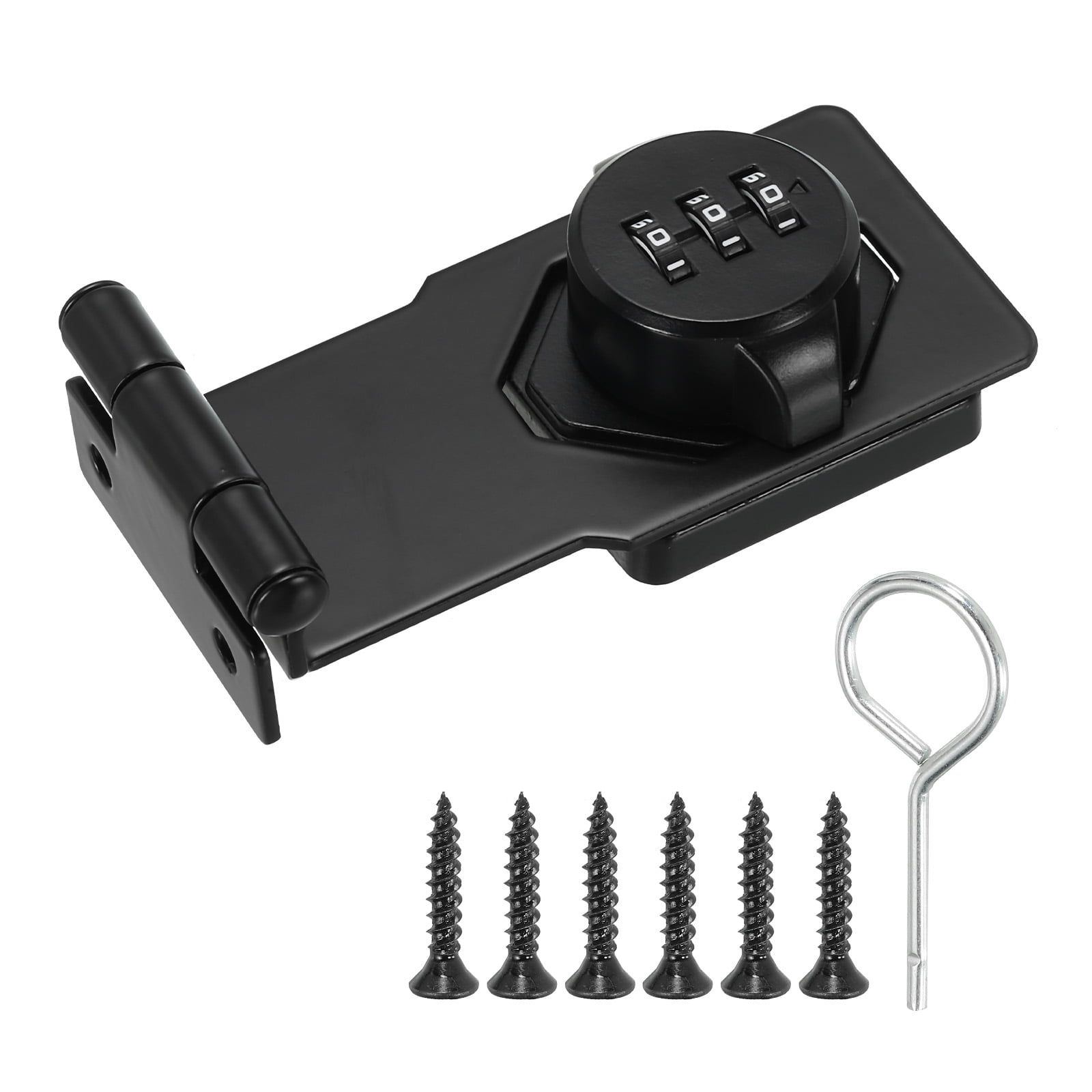 Uxcell Cabinet Combination Lock, 90 Degrees Cabinet Password Hasp Locks ...