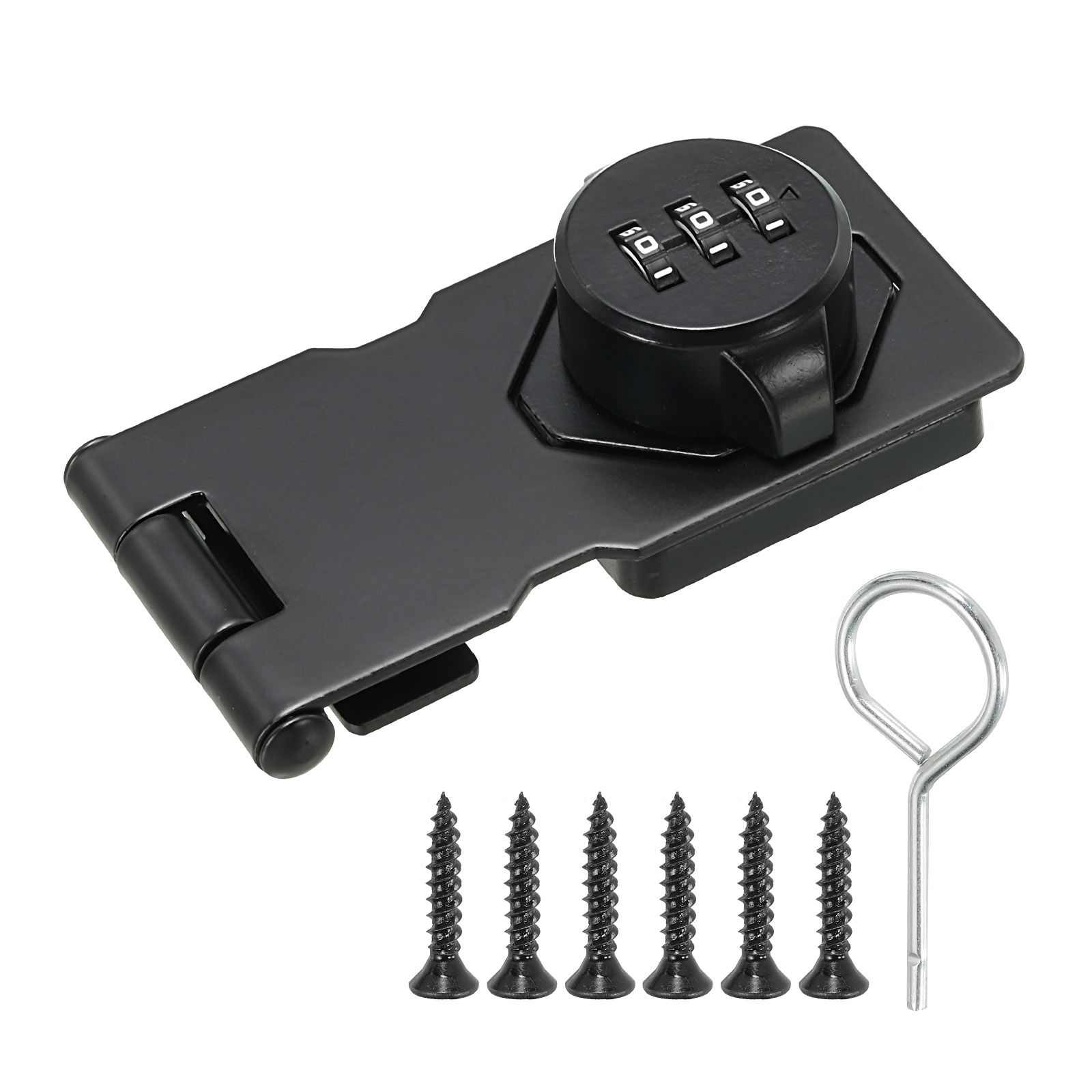 Uxcell Cabinet Combination Lock, Double Hole Cabinet Password Hasp ...