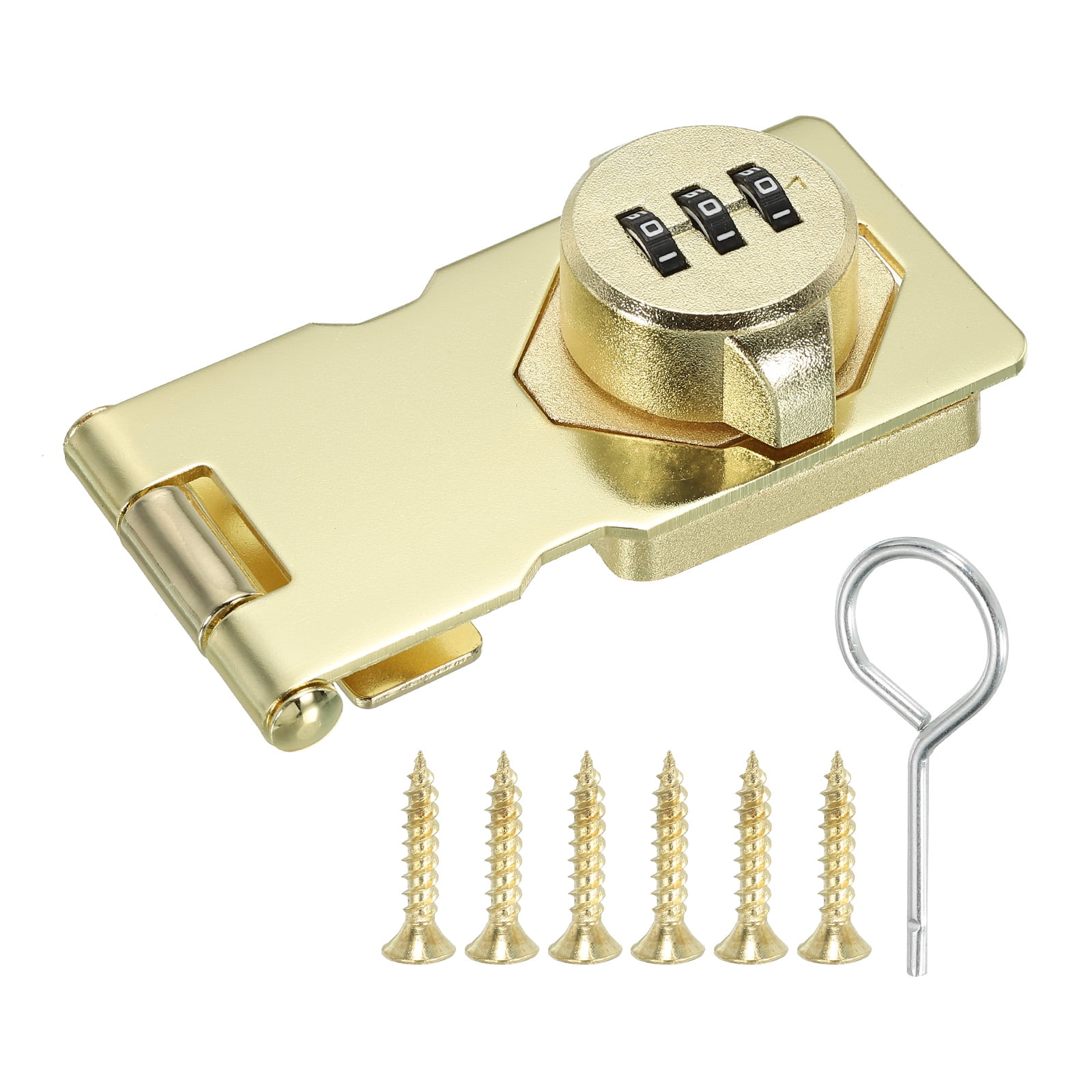 Uxcell Cabinet Combination Lock, Double Hole Cabinet Password Hasp ...