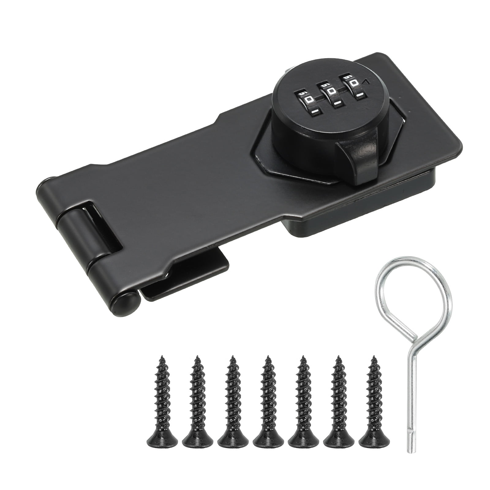 Uxcell Cabinet Combination Lock, Three Holes Cabinet Password Hasp ...