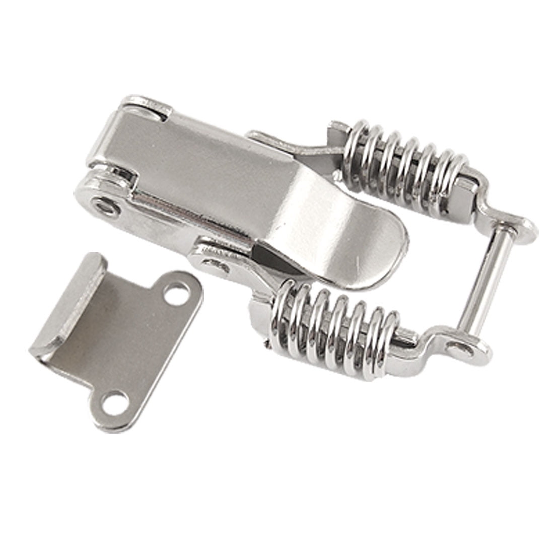 Uxcell Cabinet Compression Spring Lockable Draw Latch Silver Tone ...