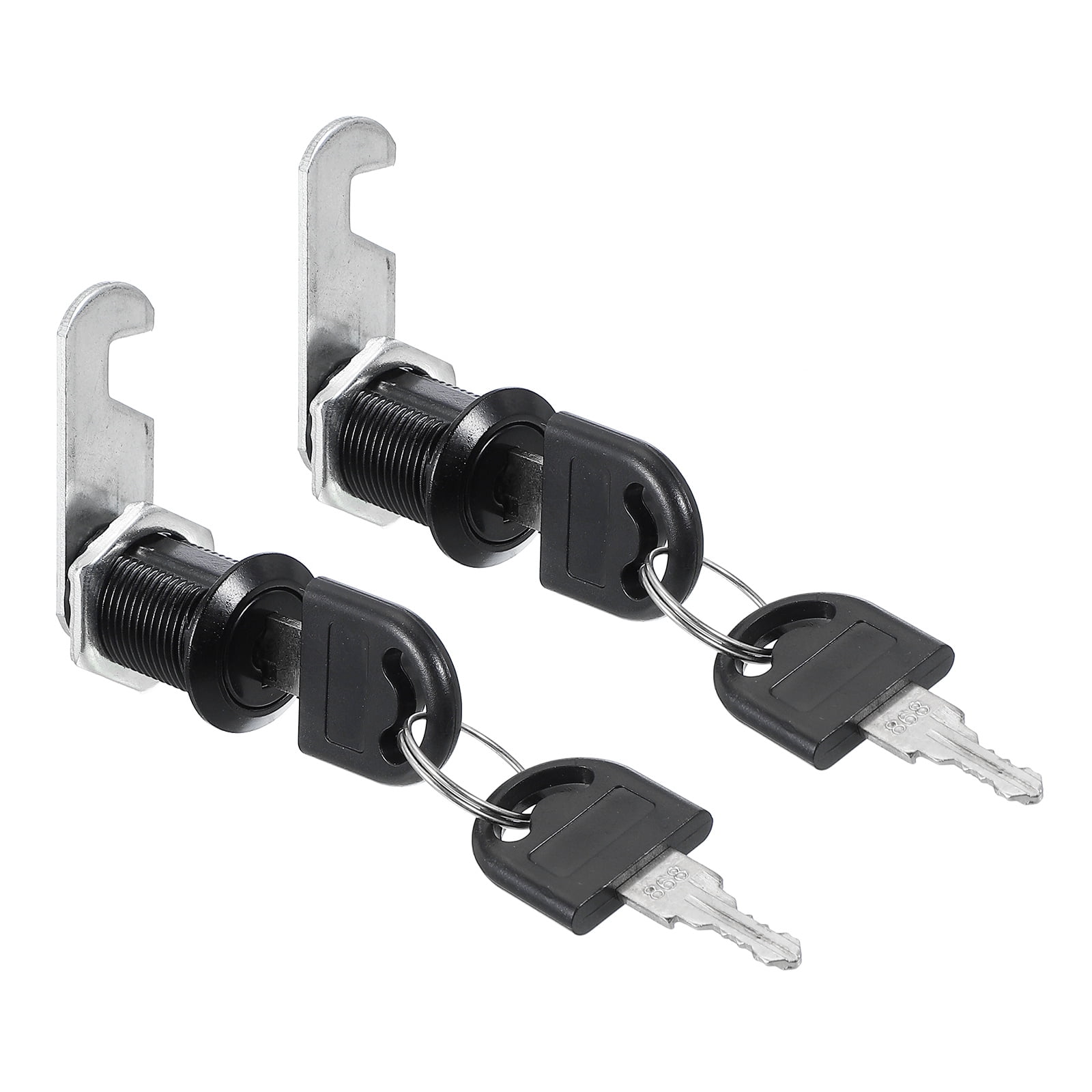 Uxcell Cabinet Drawer Lock with Keys 2 Pcs 1" (25mm) Keyed Zinc Alloy ...