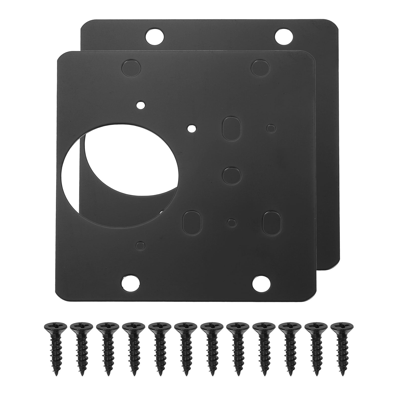 Uxcell Cabinet Hinge Repair Plate, 2 Set 85mm/3.35" Stainless Steel ...