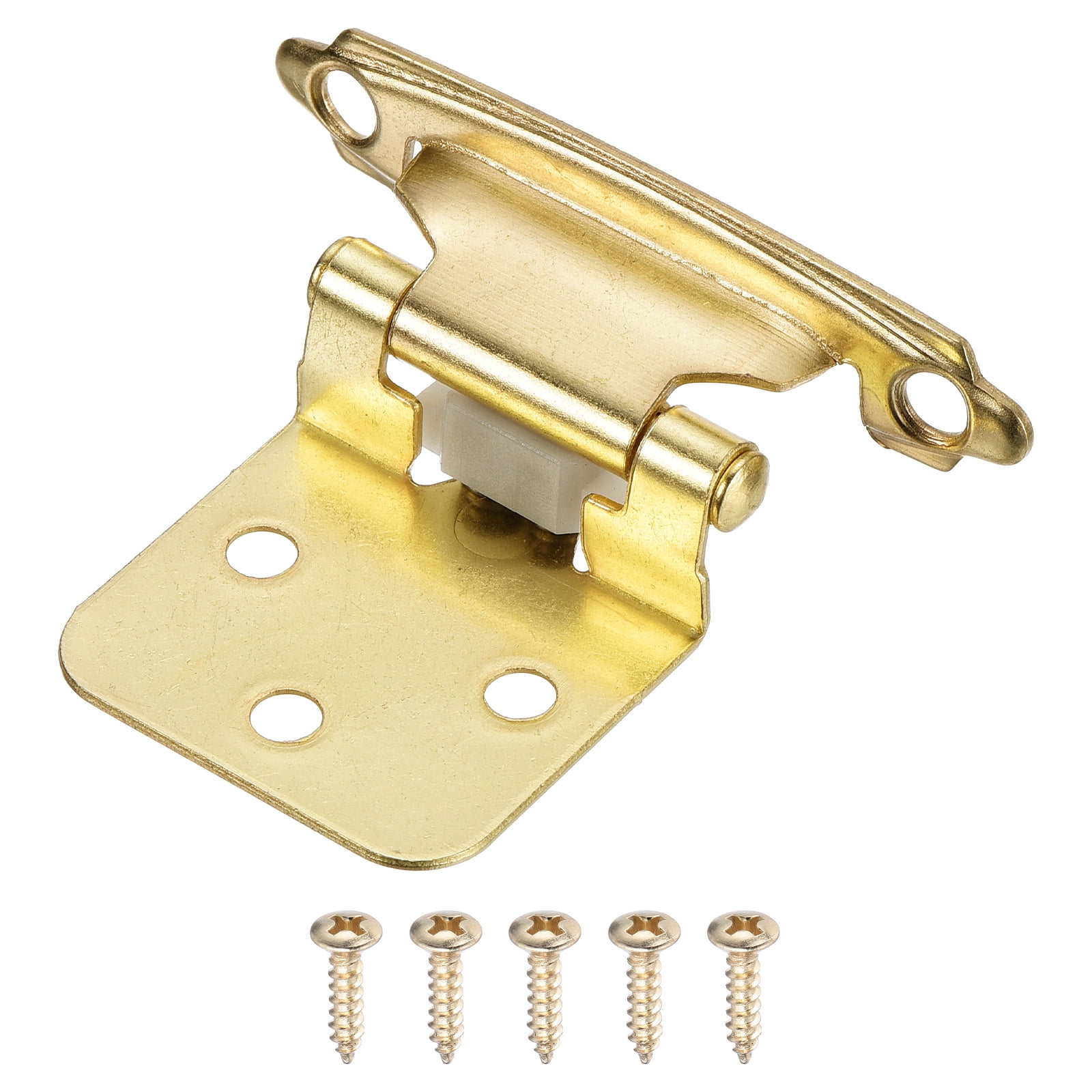 Uxcell Cabinet Hinges, 60Pack 1.2mm Thick - Spring Overlay Cabinet Door ...