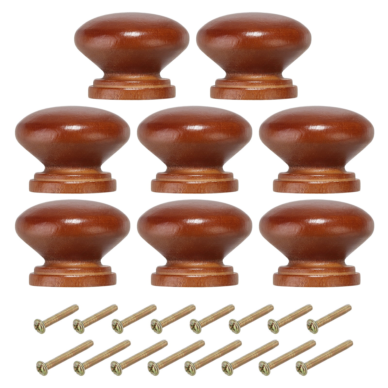 Uxcell Cabinet Knobs, Round Drawer Dresser Knobs Wood Handles Knobs ...