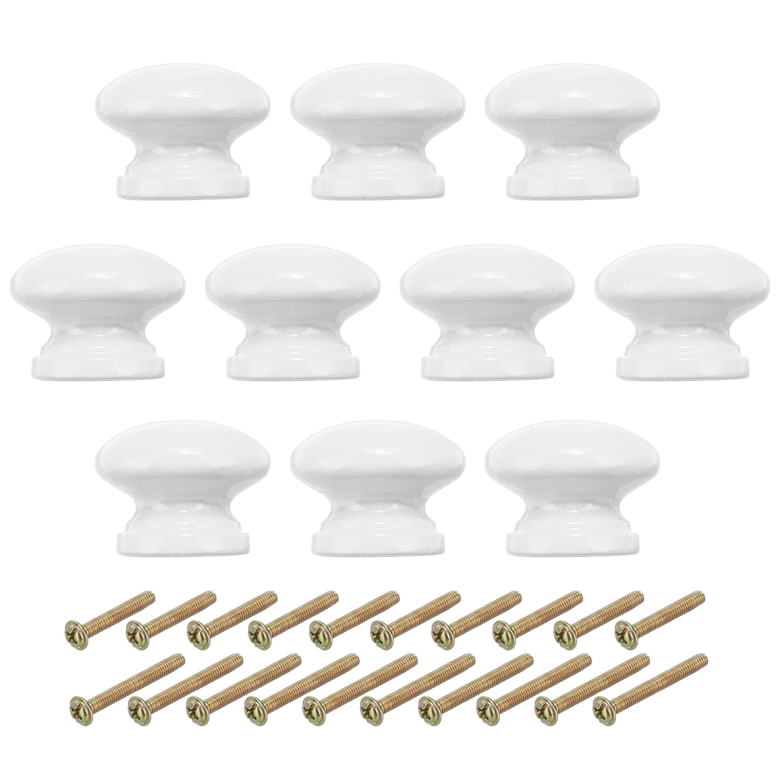 Uxcell Cabinet Knobs Round Drawer Dresser Knobs Wood Handles Knobs ...