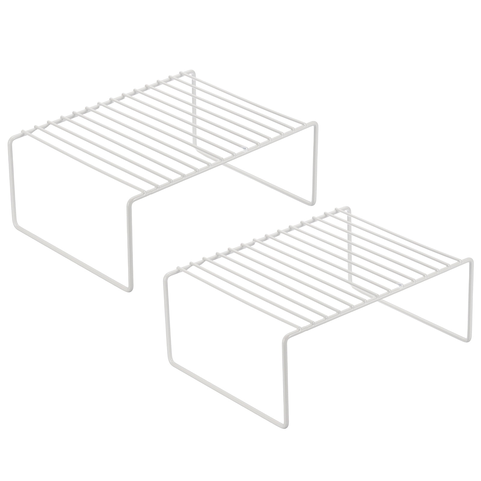 Uxcell Cabinet Shelf Organizer Rack, 2Pcs 4 Inch Metal Cabinet Storage ...