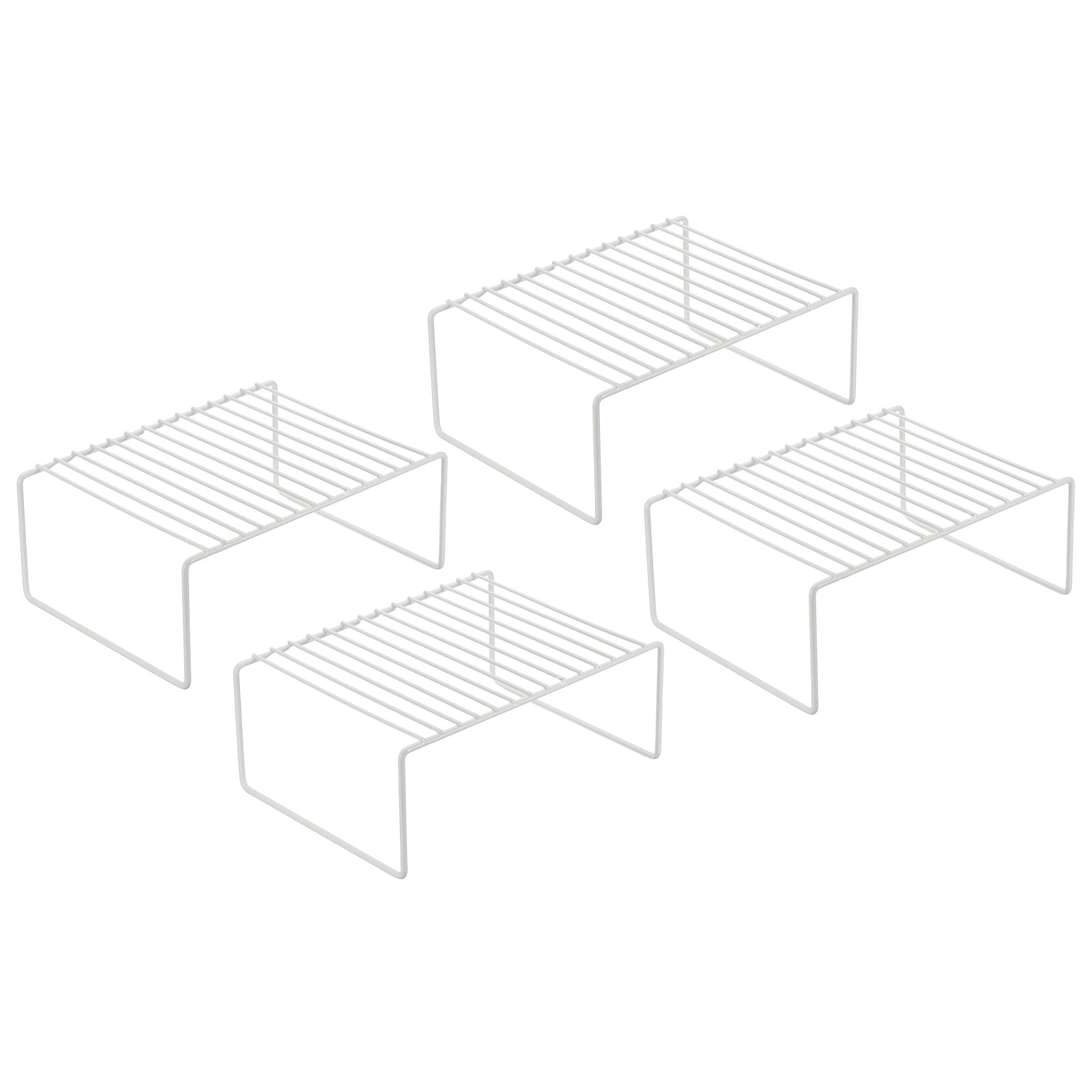 Uxcell Cabinet Shelf Organizer Rack, 4Pcs 4 Inch Metal Cabinet Storage ...