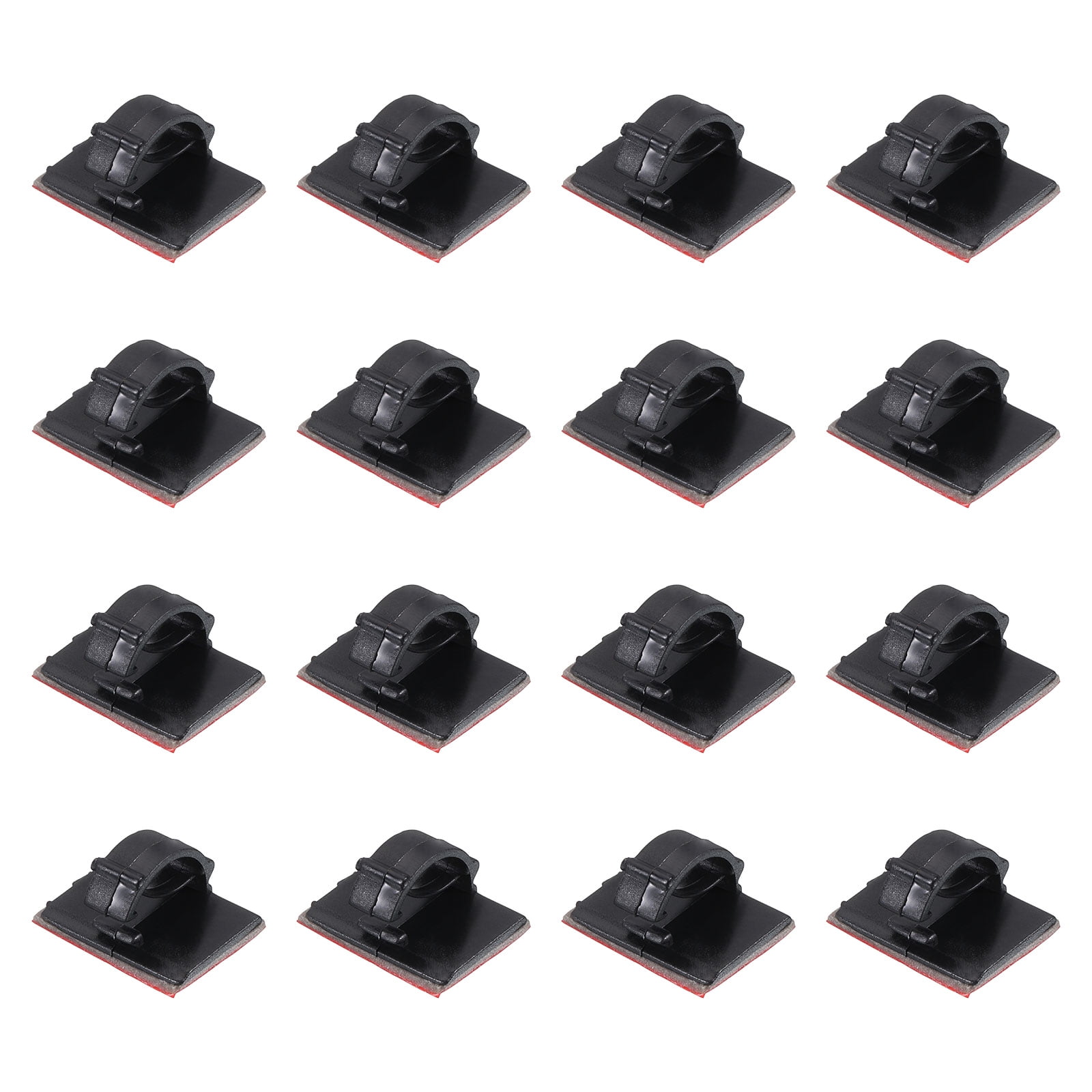 Uxcell Cable Clips, 100pcs Adhesive Cable Clamp Clip Wire Holder Cord ...