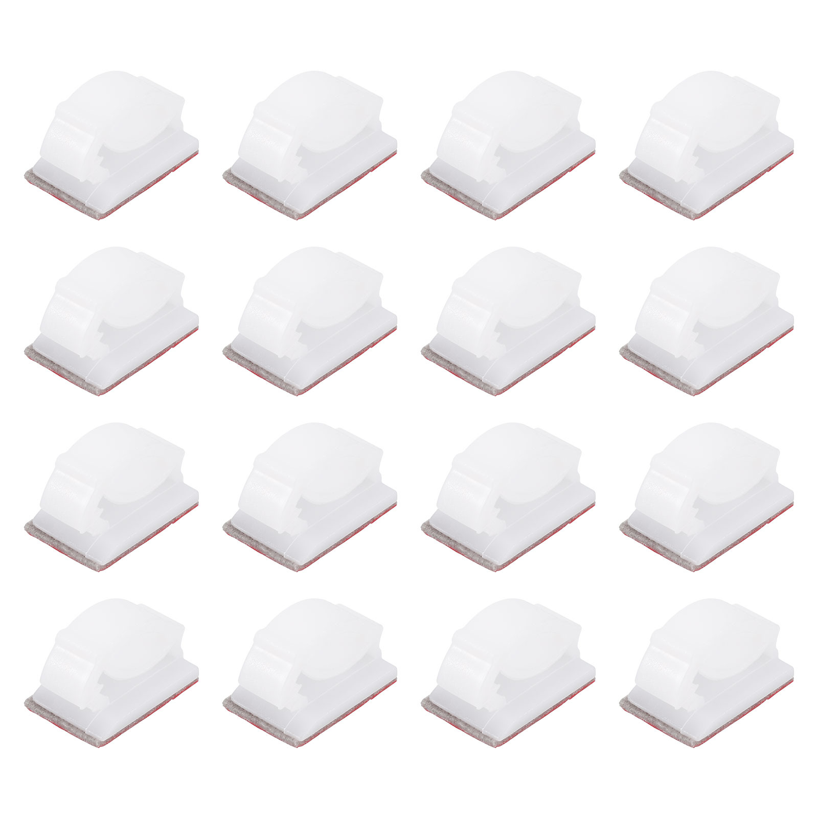 Uxcell Cable Clips, 100pcs Adhesive Cable Clamp Clip Wire Holder Cord ...