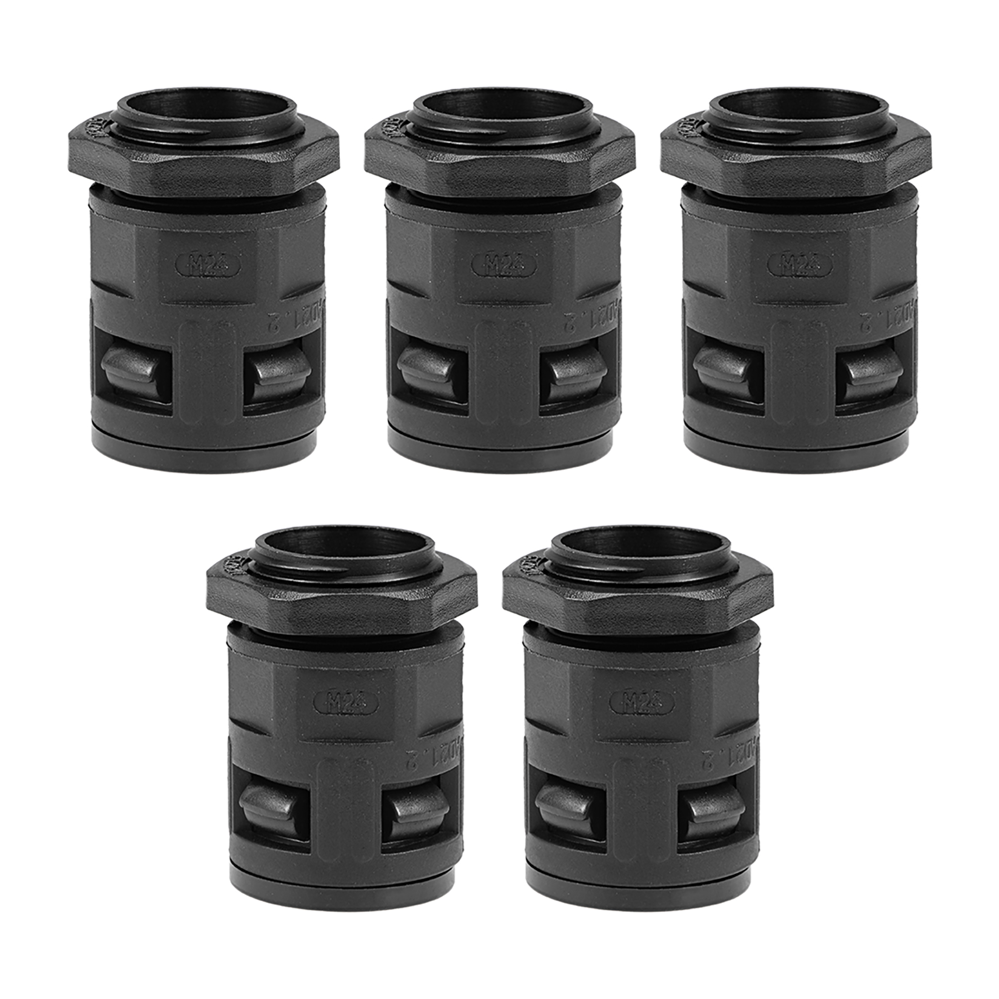 Uxcell Cable Gland Corrugated Tube Connector AD21.2 Ripple Pipe Joint Pipe Clamp 5 Pcs - Walmart.com