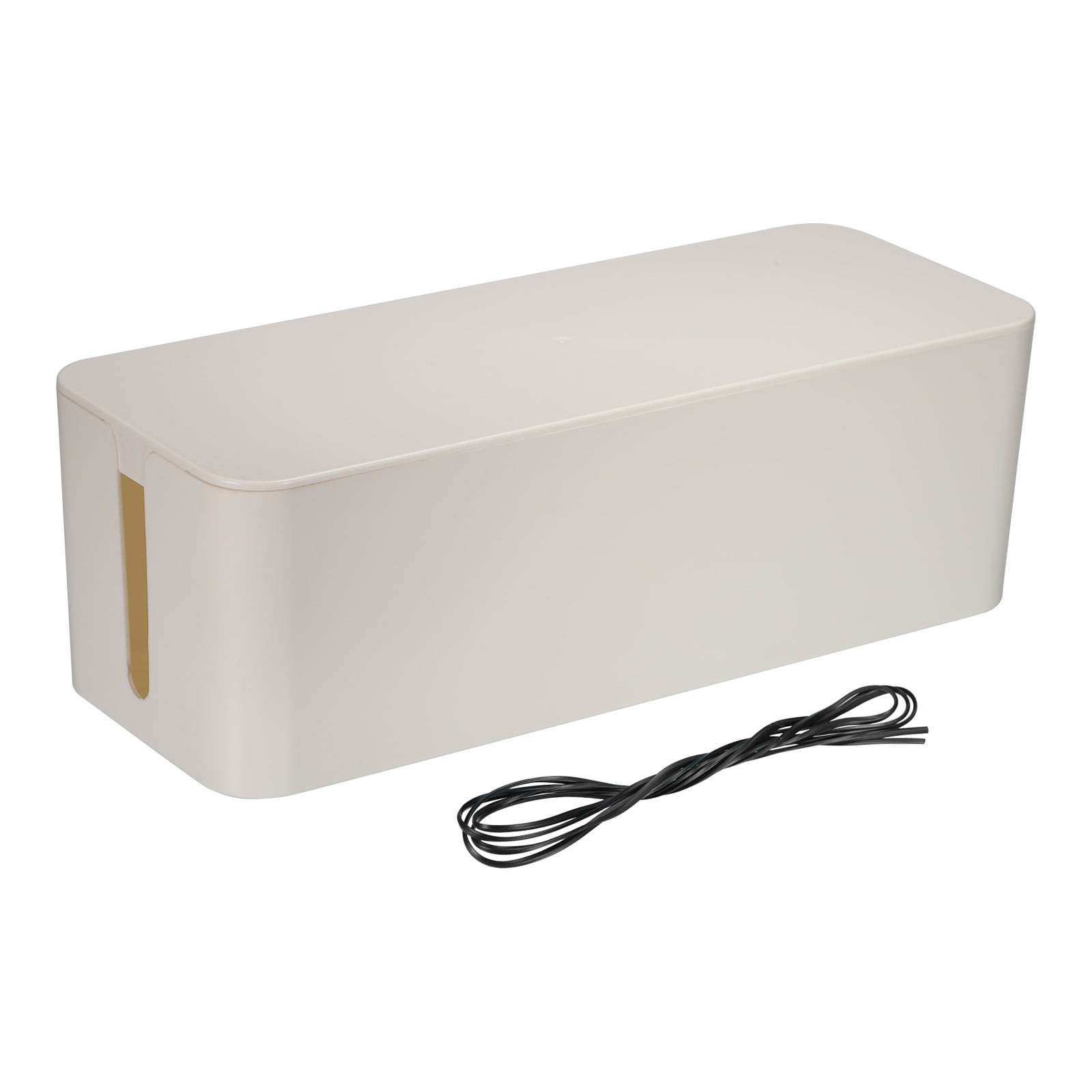 Uxcell Cable Management Box PP Cord Organizer Box w Tie to Hide Wires ...