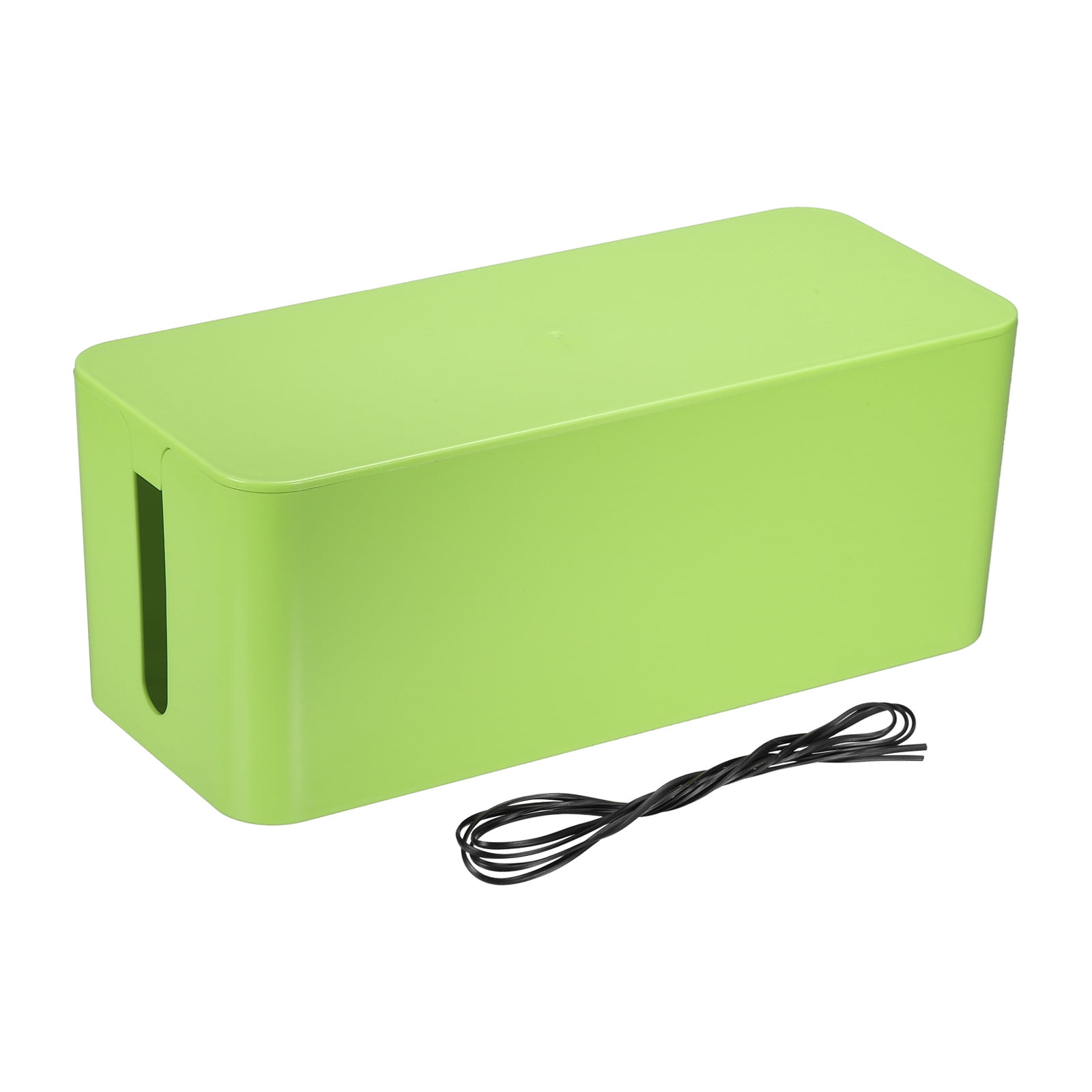 Uxcell Cable Management Box PP Cord Organizer Box w Tie to Hide Wires & Power Strips for Home ...