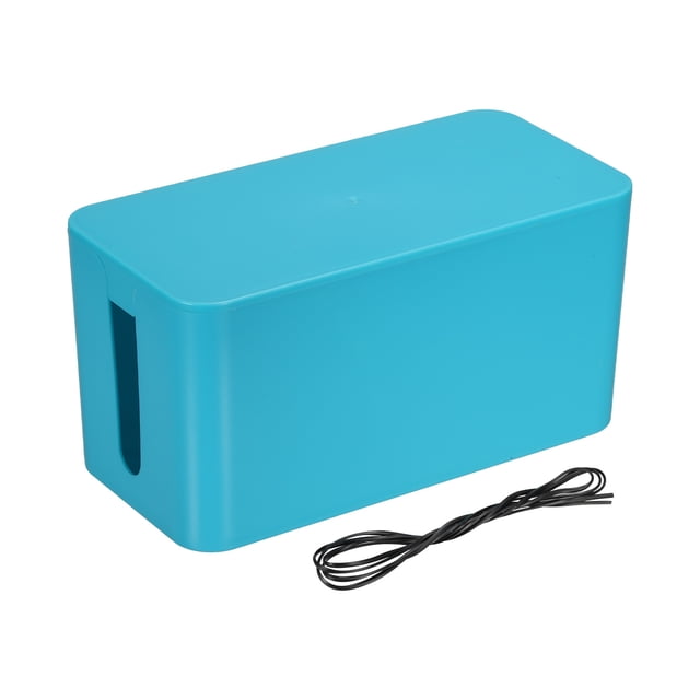 Uxcell Cable Management Box PP Cord Organizer Box w Tie to Hide Wires ...