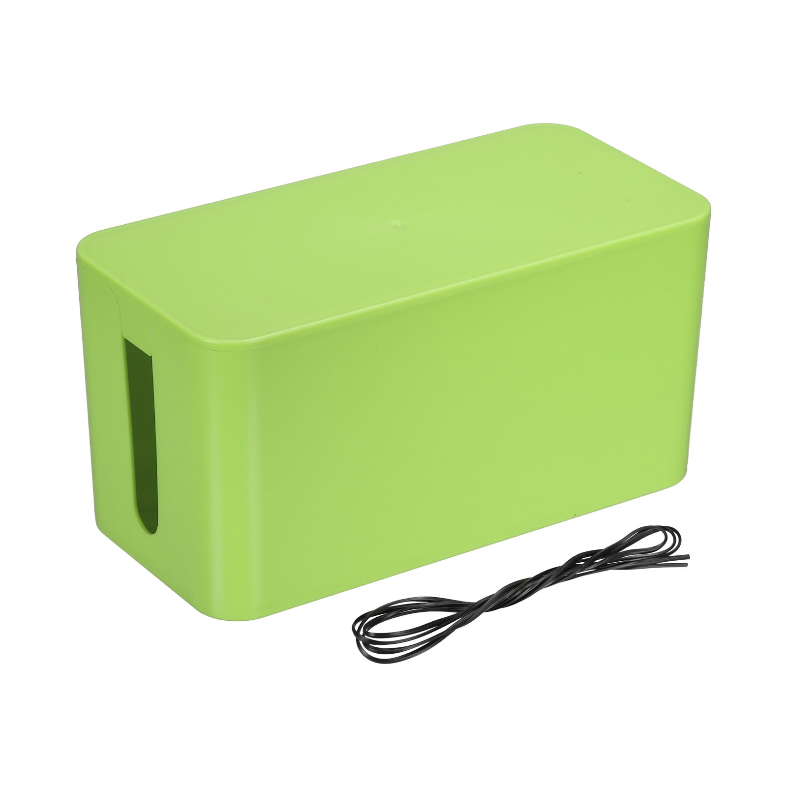 Uxcell Cable Management Box PP Cord Organizer Box w Tie to Hide Wires & Power Strips for Home ...