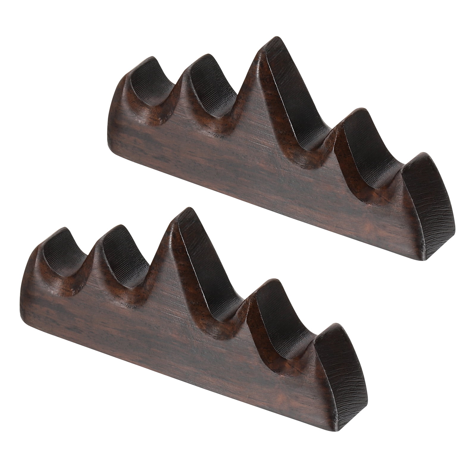 Uxcell Calligraphy Brush Holder, 2 Pack 4 Ports Wooden Calligraphy ...