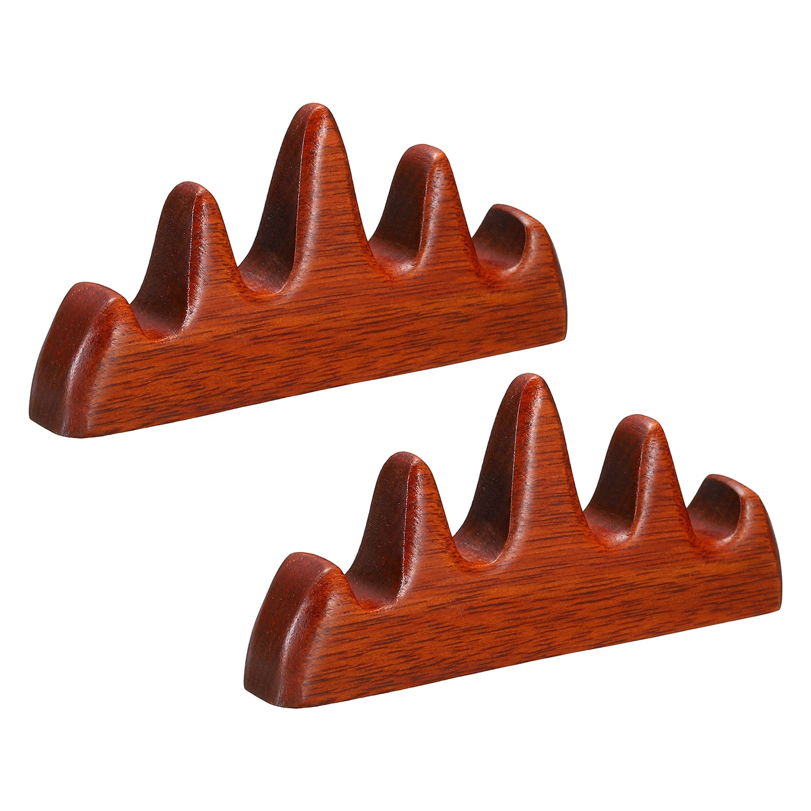 Uxcell Calligraphy Writing Brush Rack, 2 Pack 4 Ports Wooden Chinese ...