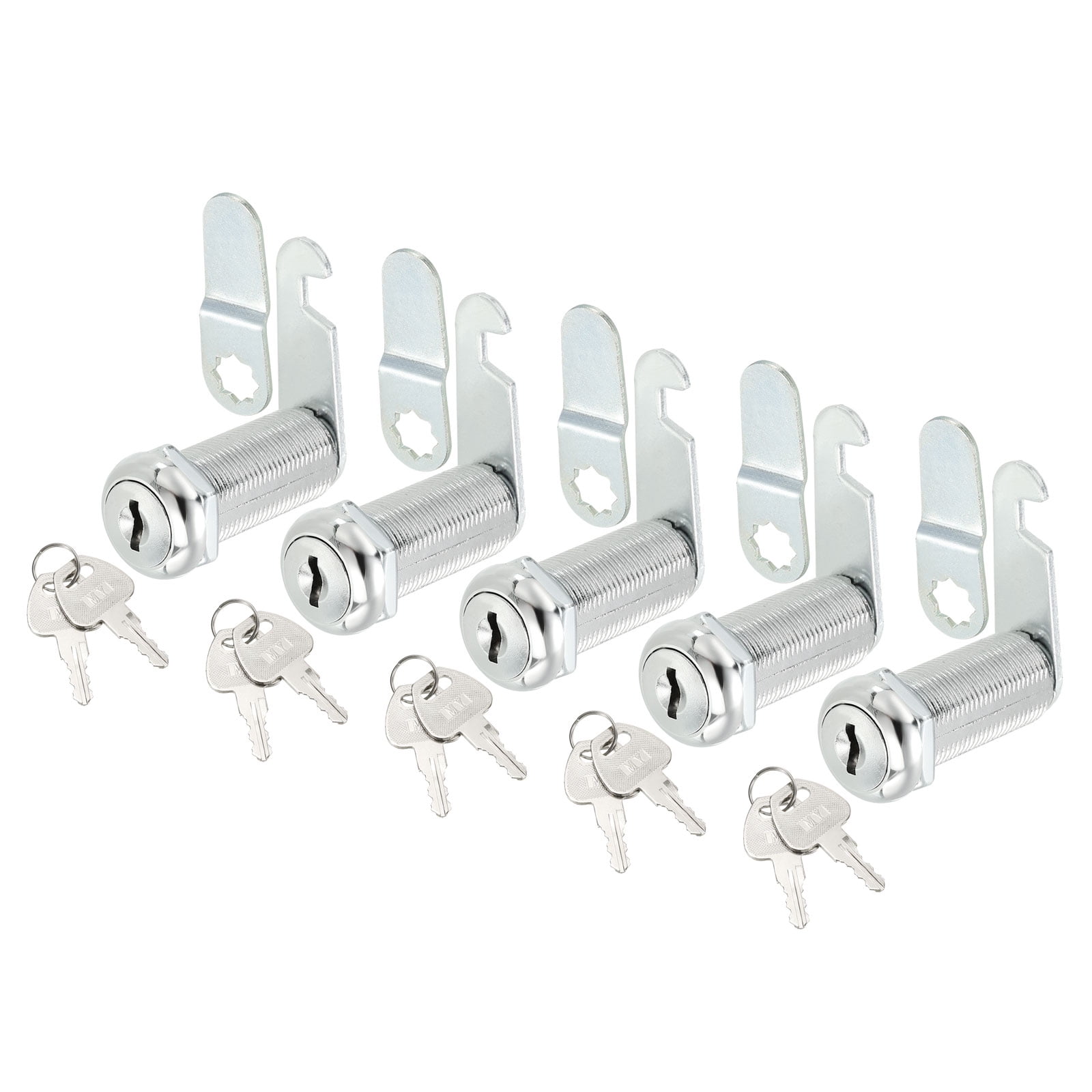 Uxcell Cam Lock, 1-1/2" Fits Up to 1-3/8" Thick Panel, Keyed Different ...
