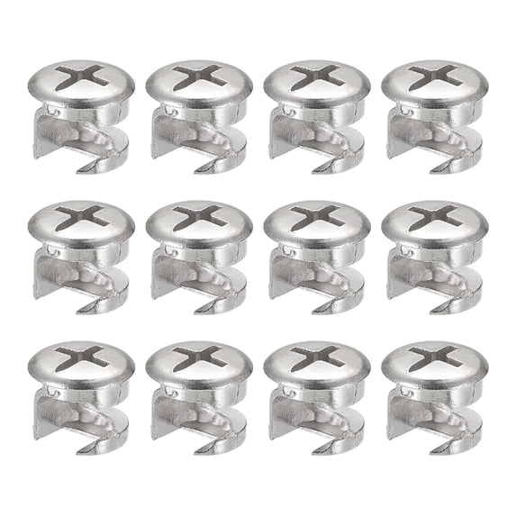 Uxcell Cam Lock Nut for Furniture, 12 Pack 13x11mm Joint Connector ...